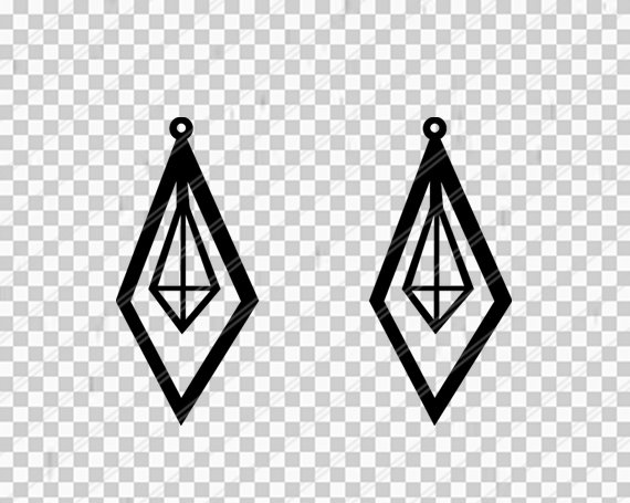 Diamond earrings svg , Jewelry svg, leather jewelry, Cricut (87276 ...