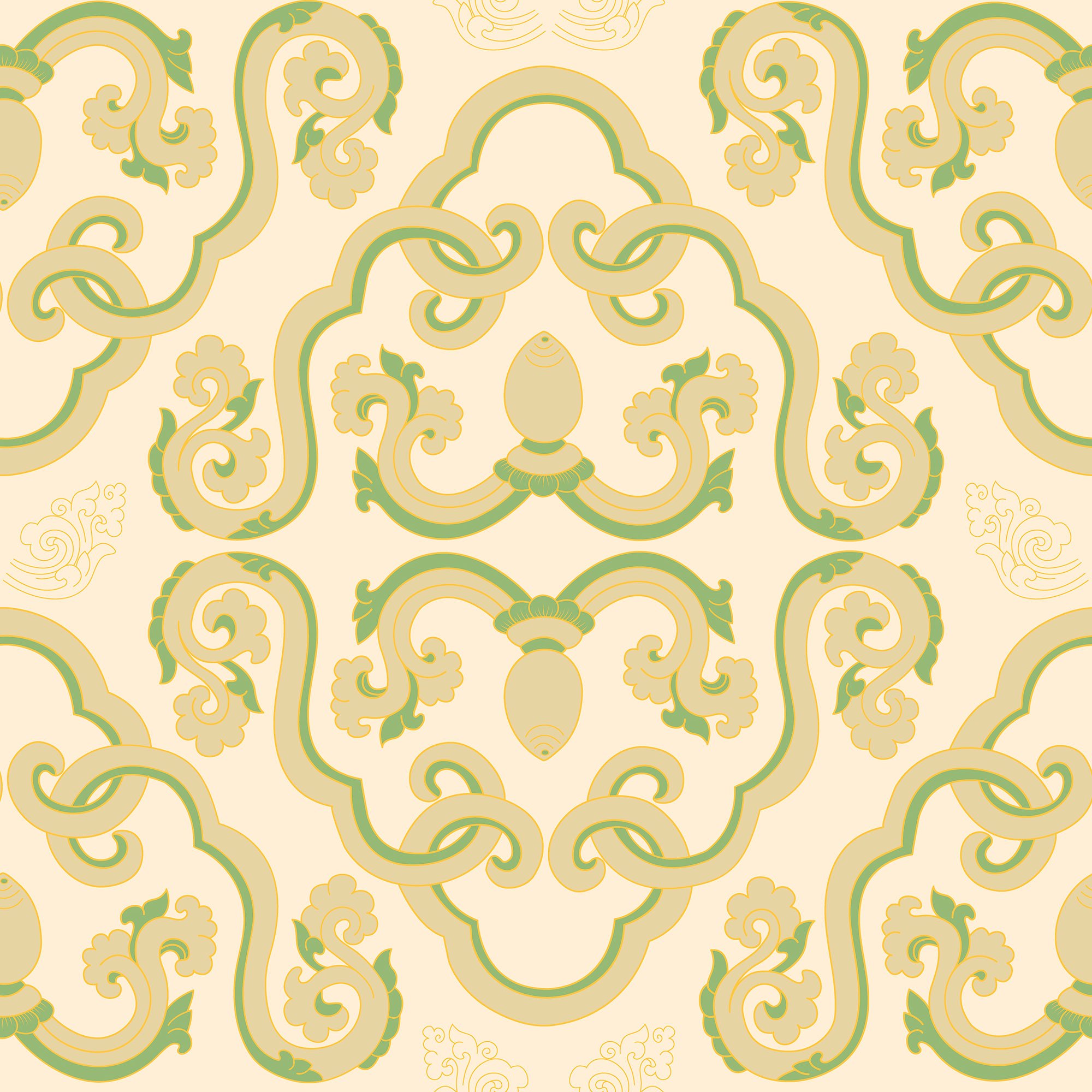 Chinese traditional seamless pattern with swirls (1145115) | Patterns ...