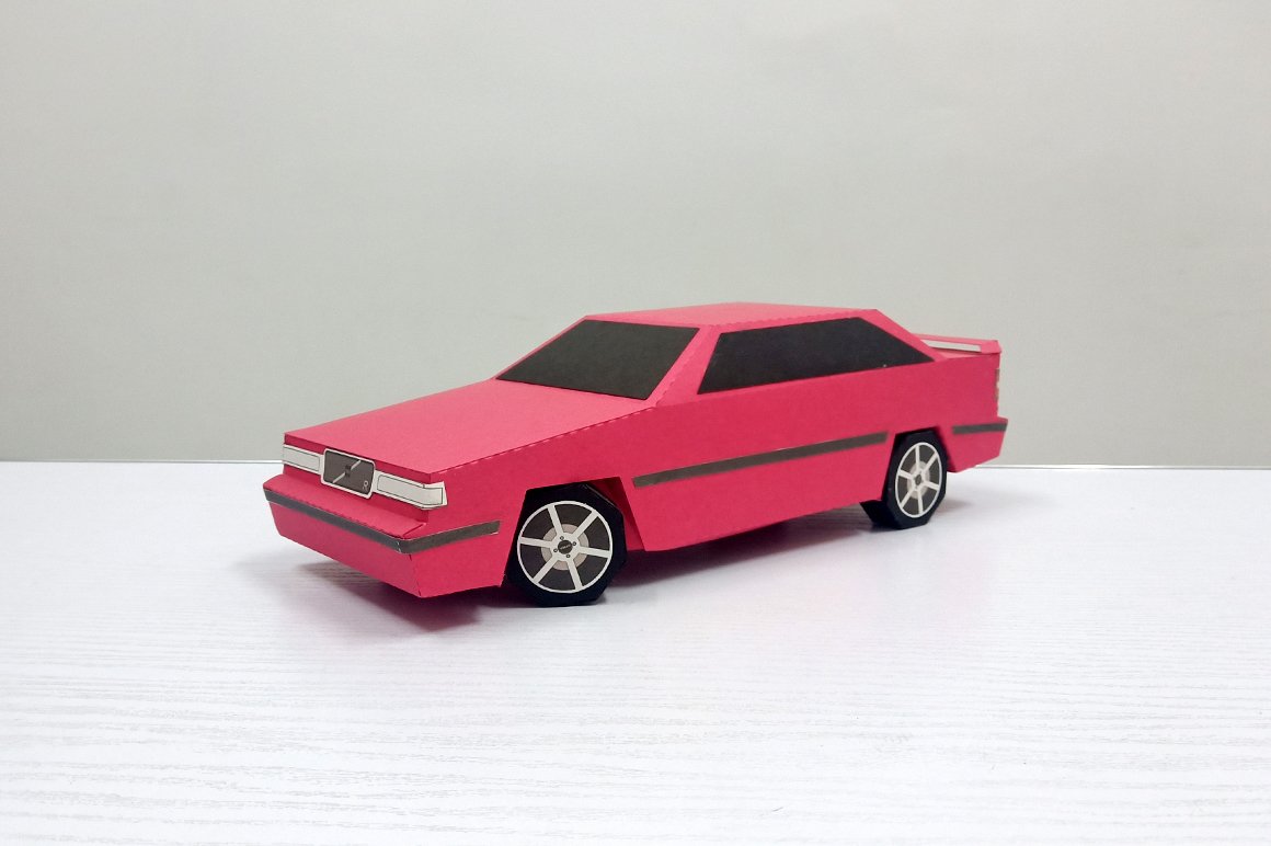 DIY Volvo Car - 3d papercraft (412981) | Printables | Design Bundles