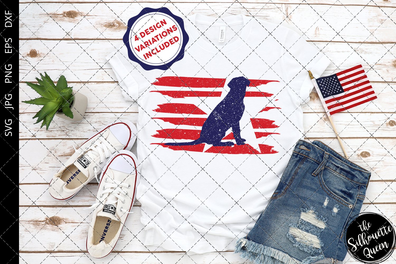 Labrador Retriever Dog flag svg (384590) | SVGs | Design Bundles