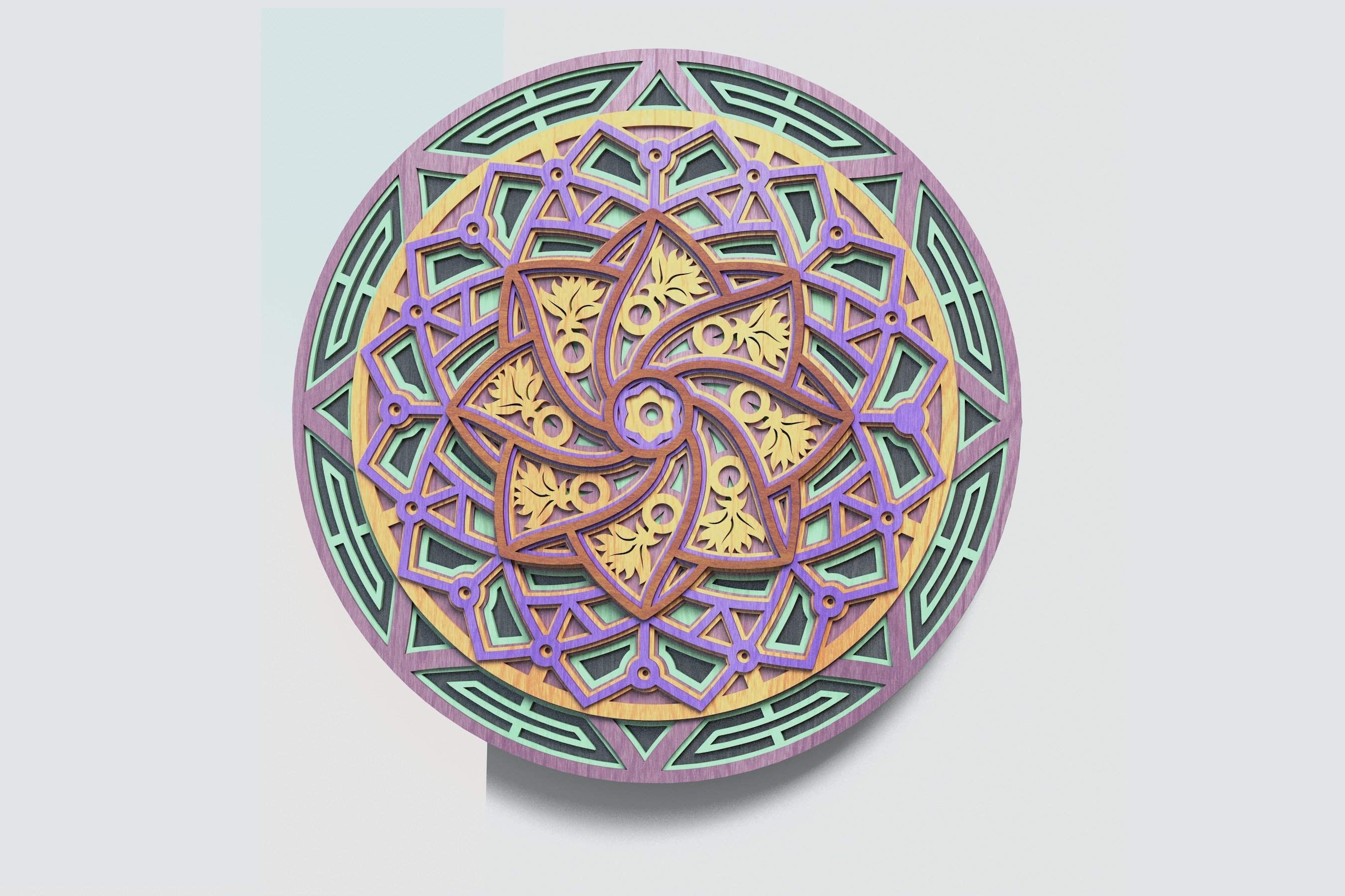 Layered Mandala design for Cutting Machines