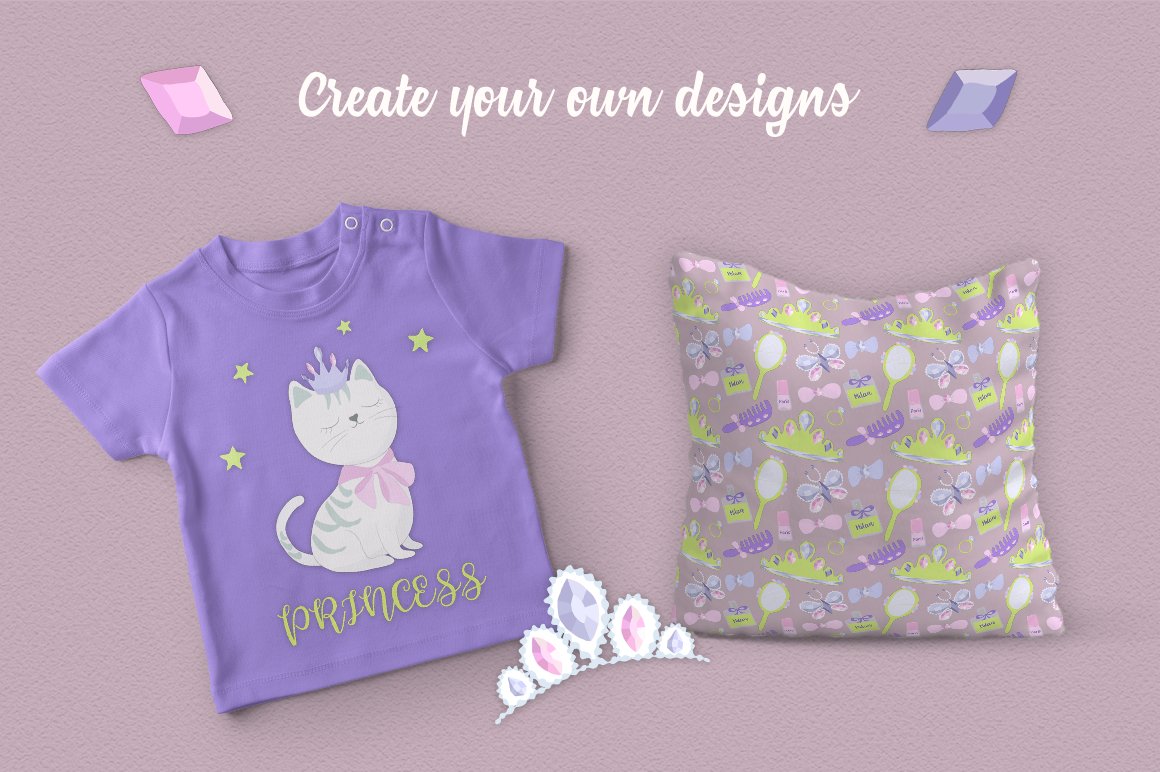 Cute Princess Illustration Set