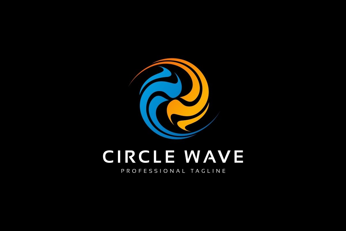 Circle Wave Logo (552388) | Logos | Design Bundles