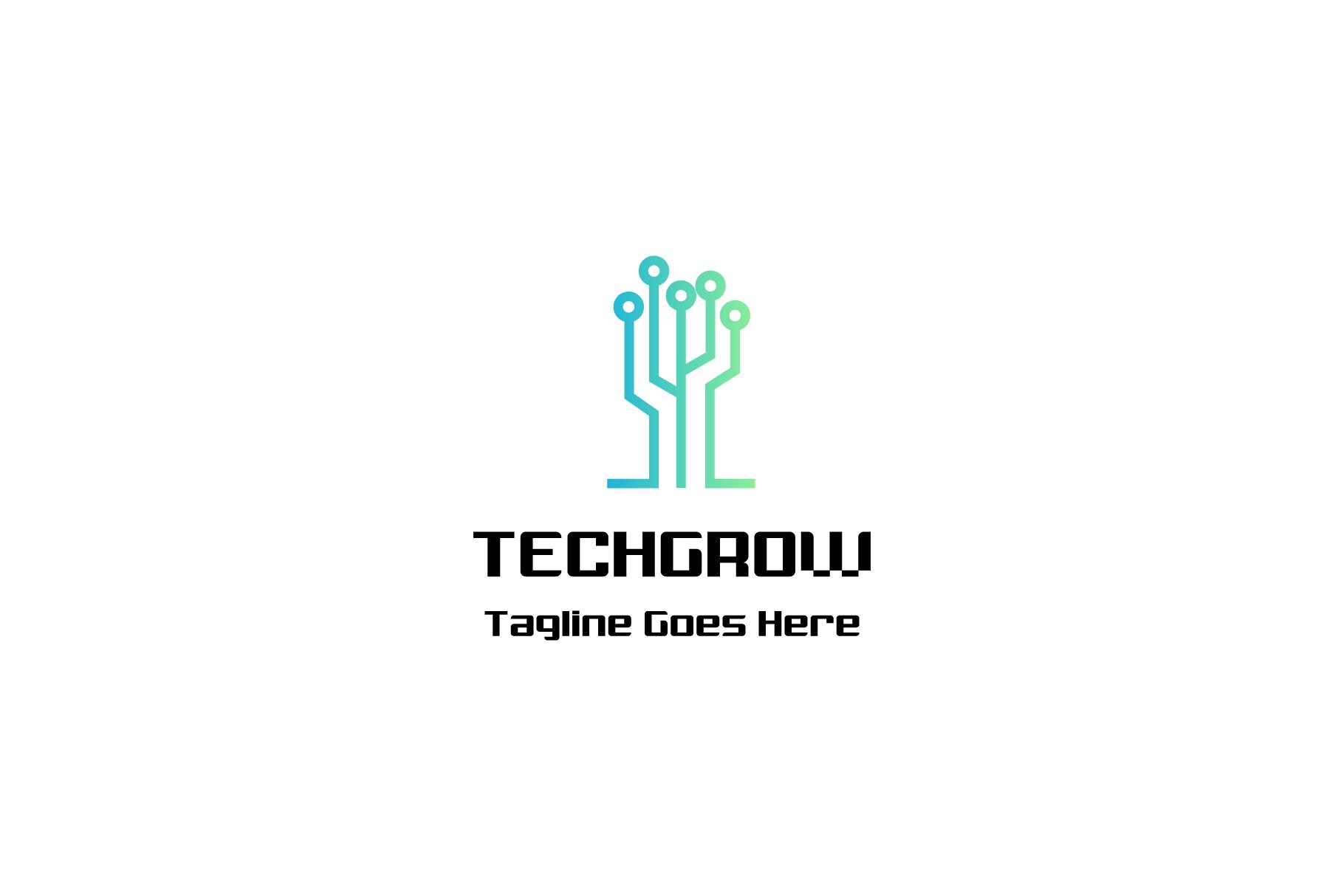 tech grow logo (651908) | Logos | Design Bundles