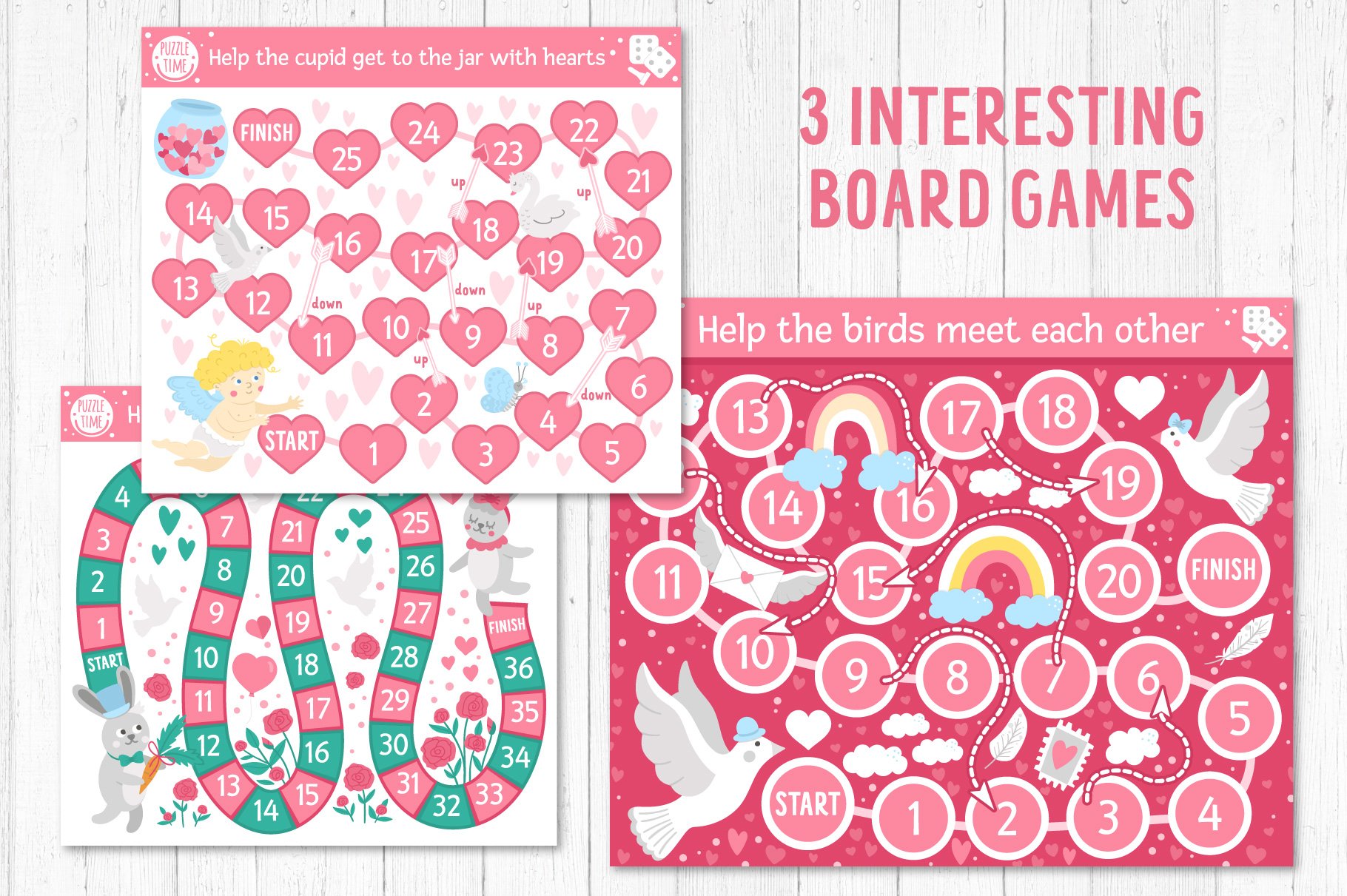 Saint Valentine's Games (1108636) | Educational | Design Bundles