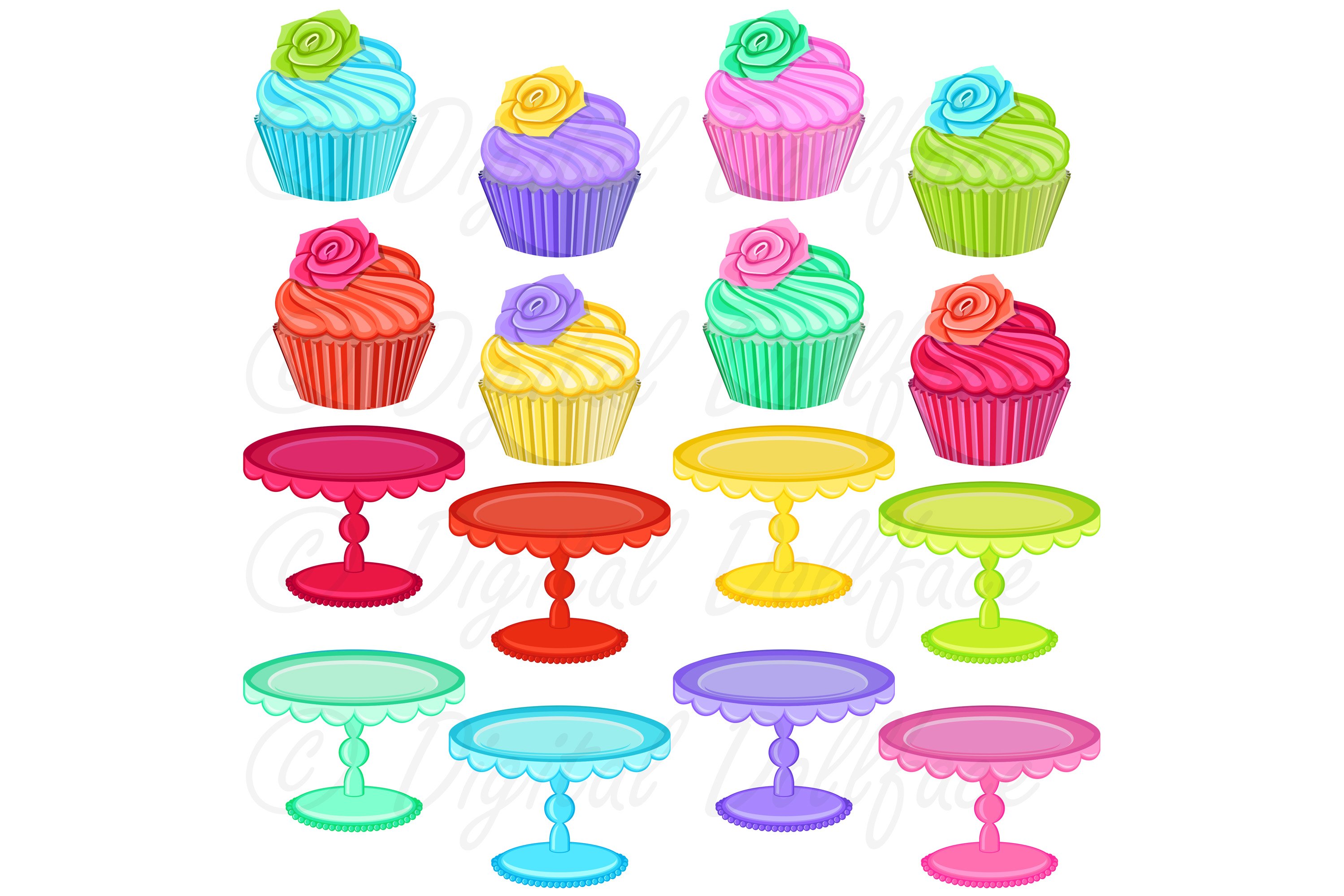 Cupcake Bundle (522740) | Illustrations | Design Bundles
