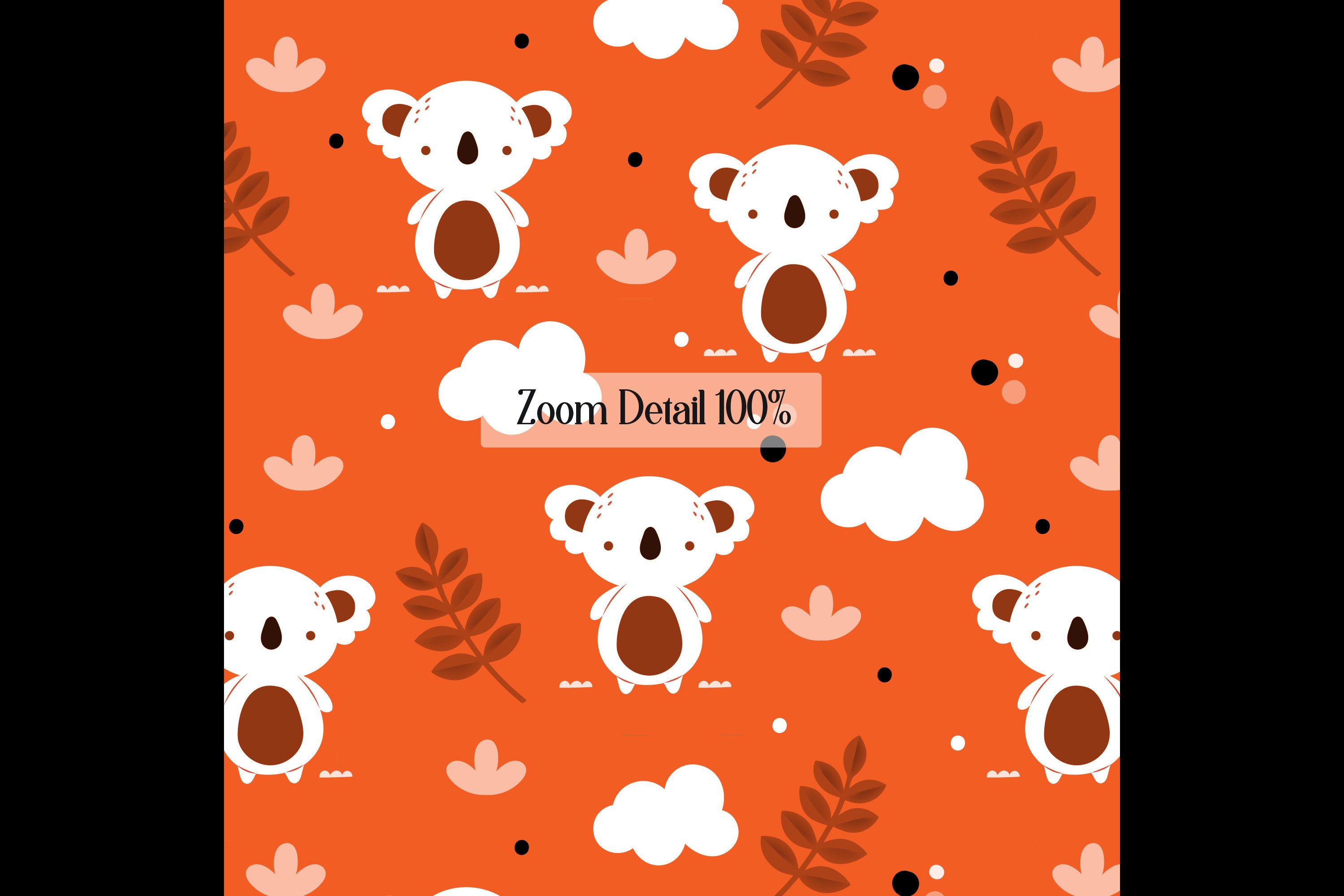 100 Seamless Cute Koalas Bear Kid Baby Shower Digital Papers (518774 ...