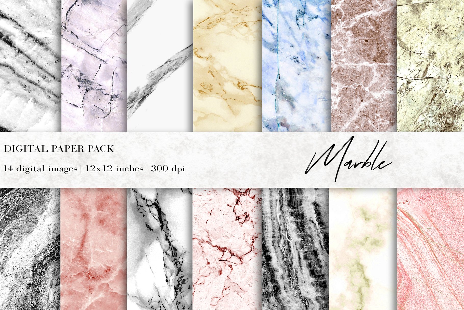 Marble Digital Papers, Marble Backgrounds (481741) | Backgrounds ...