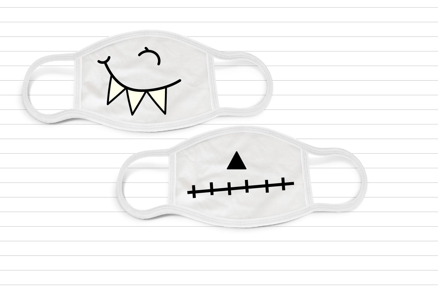 15 Silly Halloween Mask SVGs - Face Mask Bundle (836074) | Cut Files ...