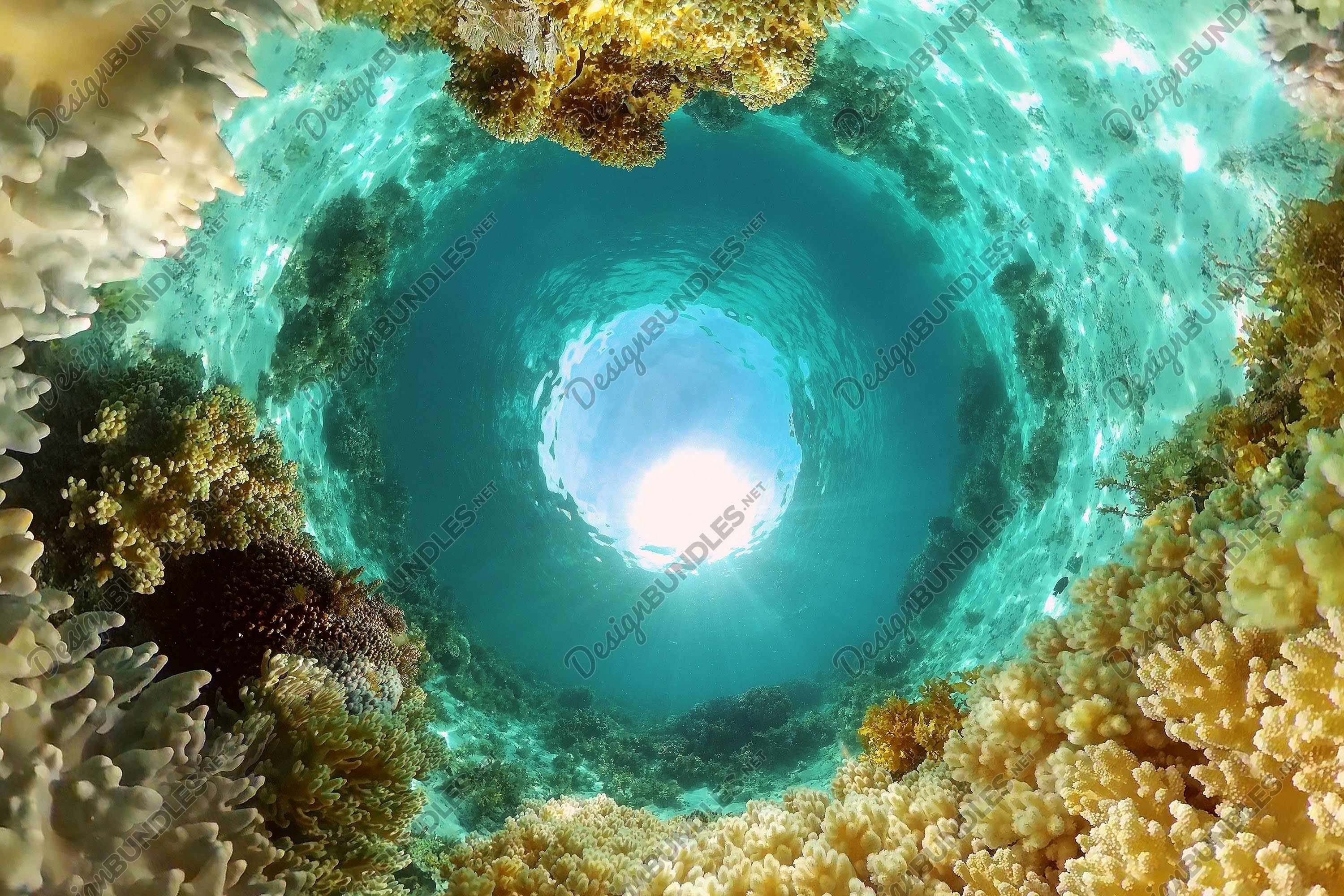 Underwater Ocean Scenes Coral