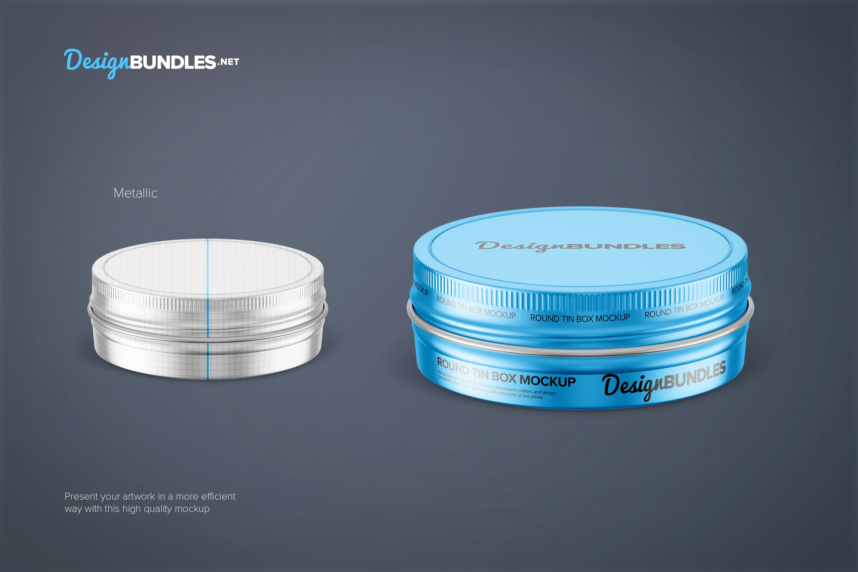 Round Tin Box Mockups