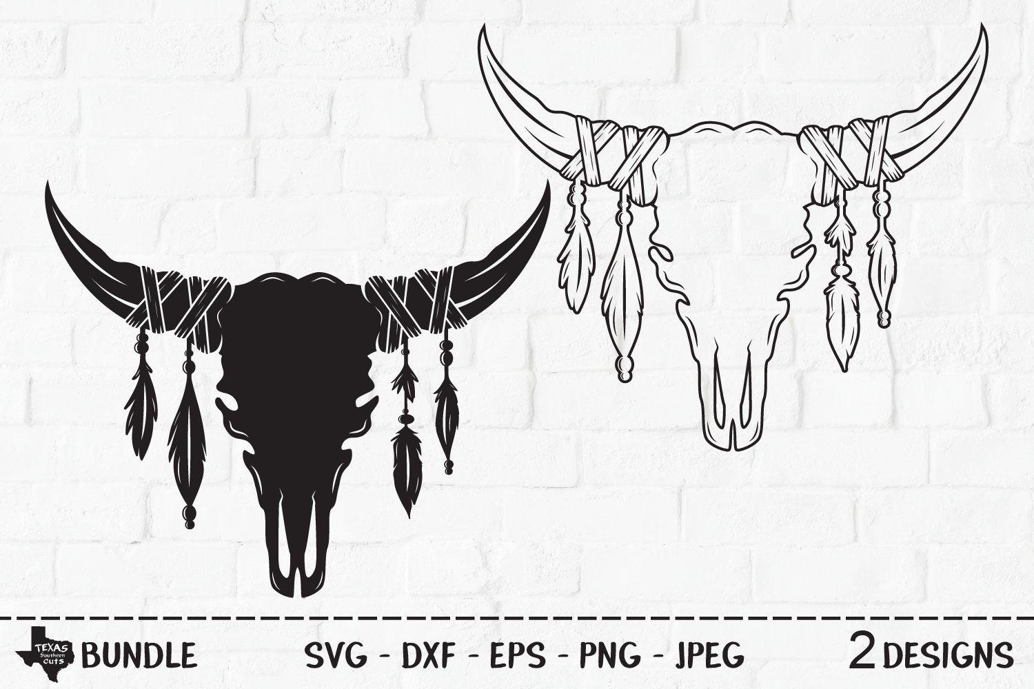 Art & Collectibles Digital Drawing & Illustration Cow Skull SVG Bull ...