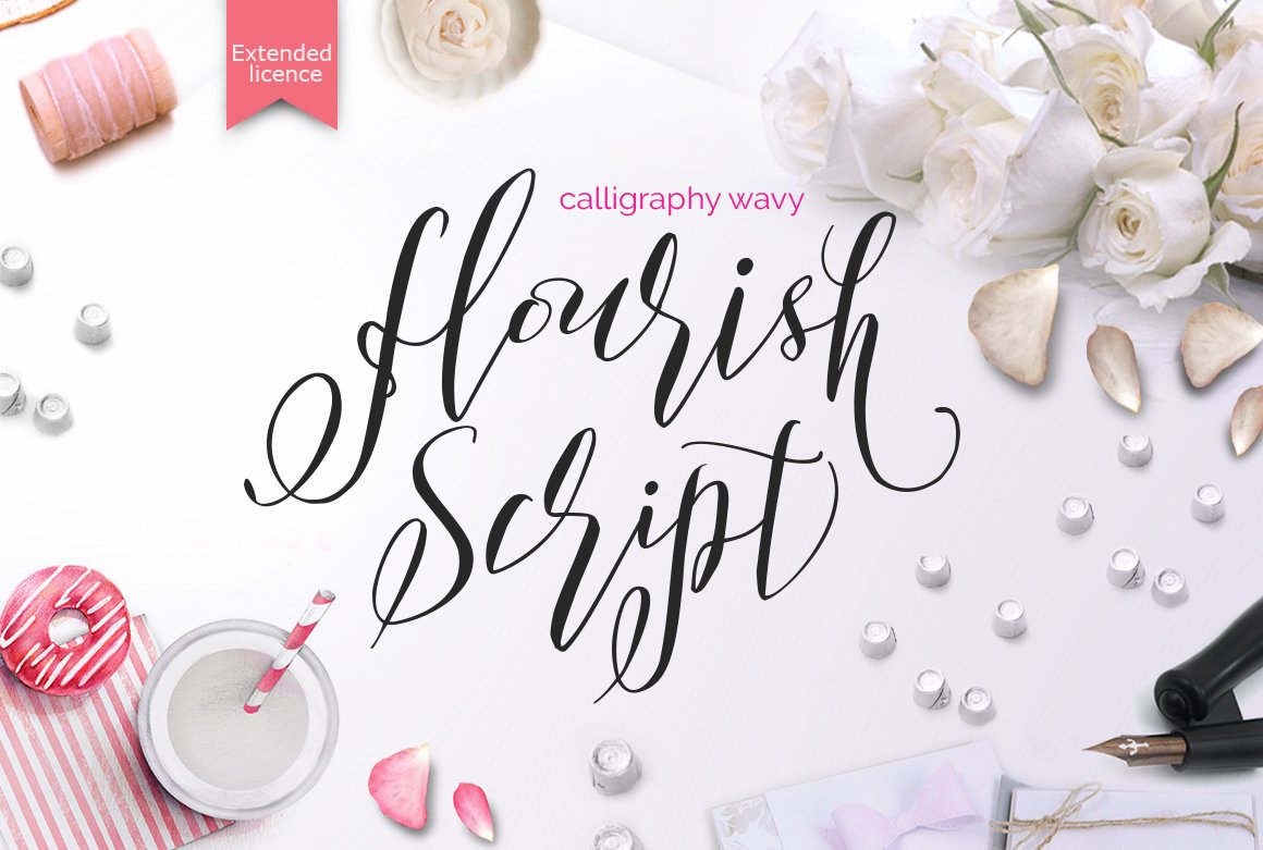 Flourish Script (26176) | Script | Font Bundles