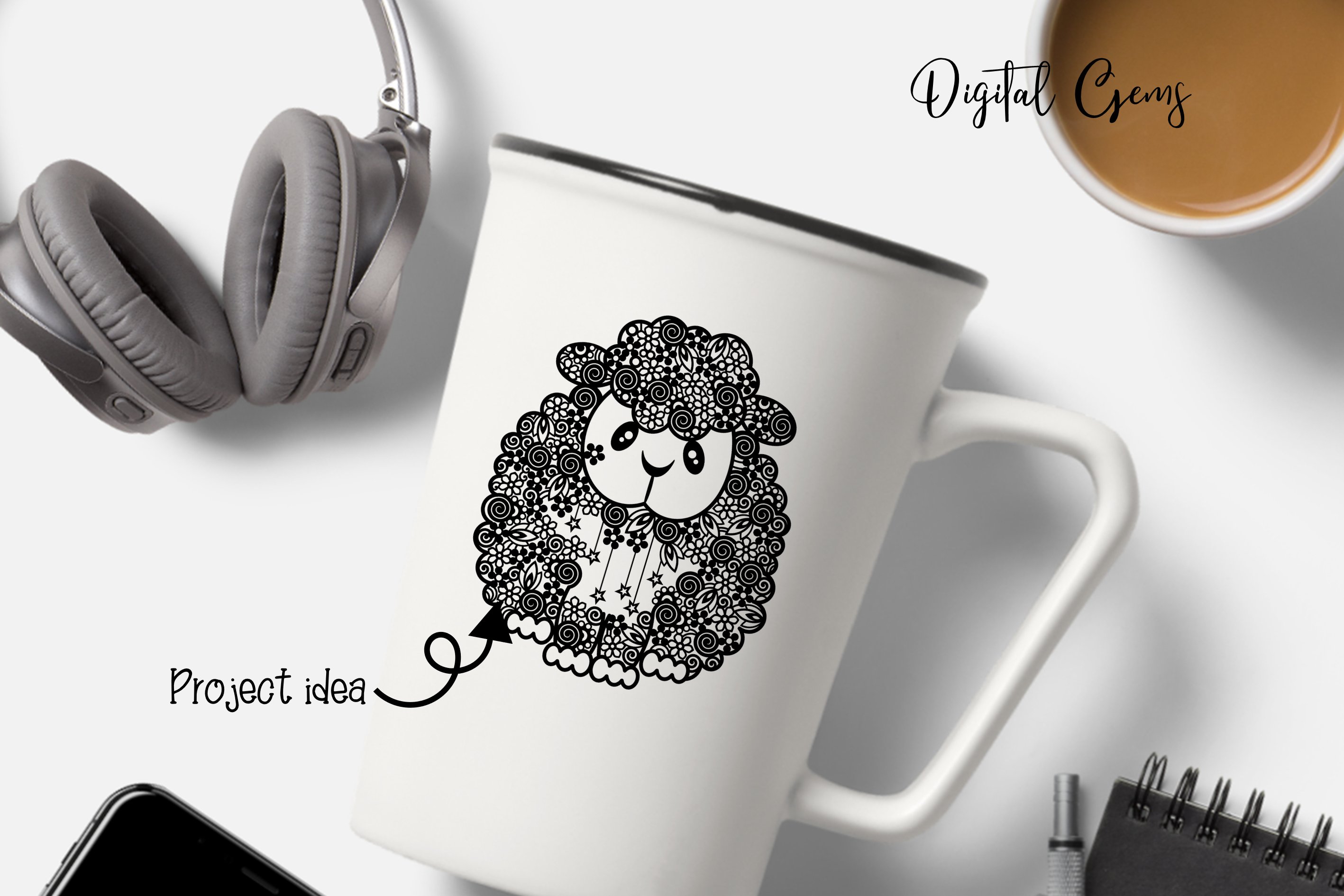 Lamb, Sheep paper cut design SVG / DXF / EPS / PNG files (54837) | SVGs ...