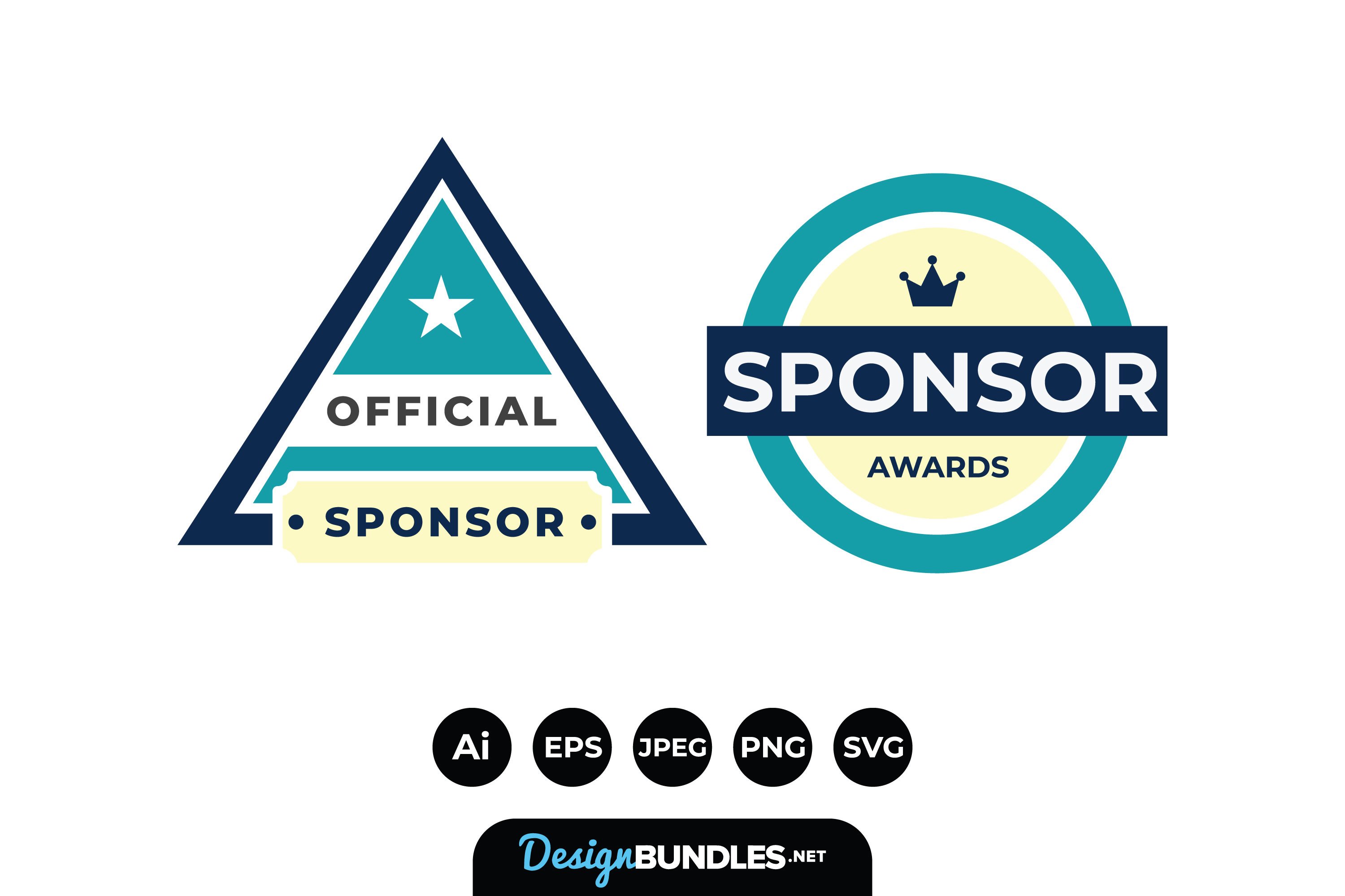 Pack of Creative Sponsoring Labels