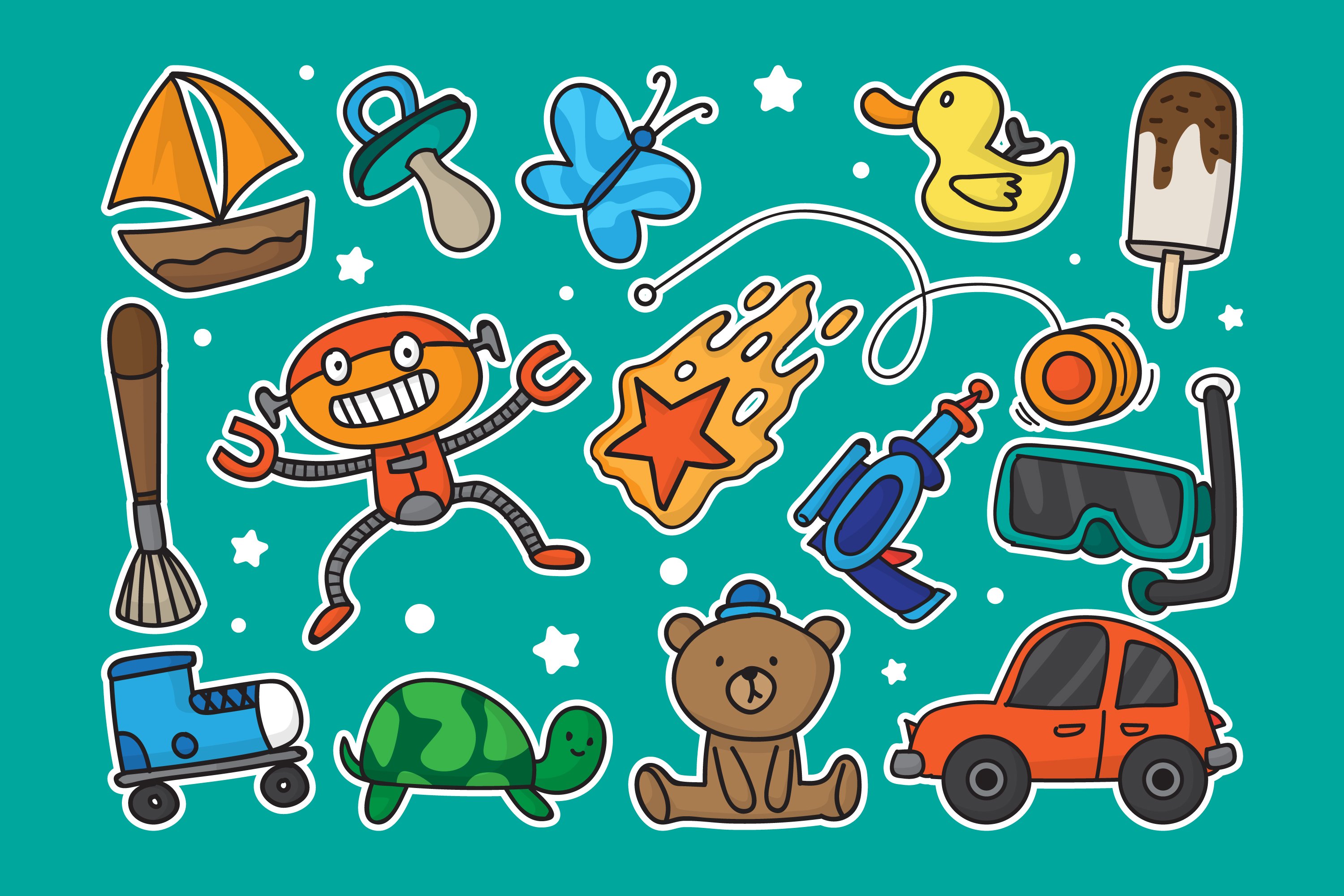 Hand Drawn Kids Doodle