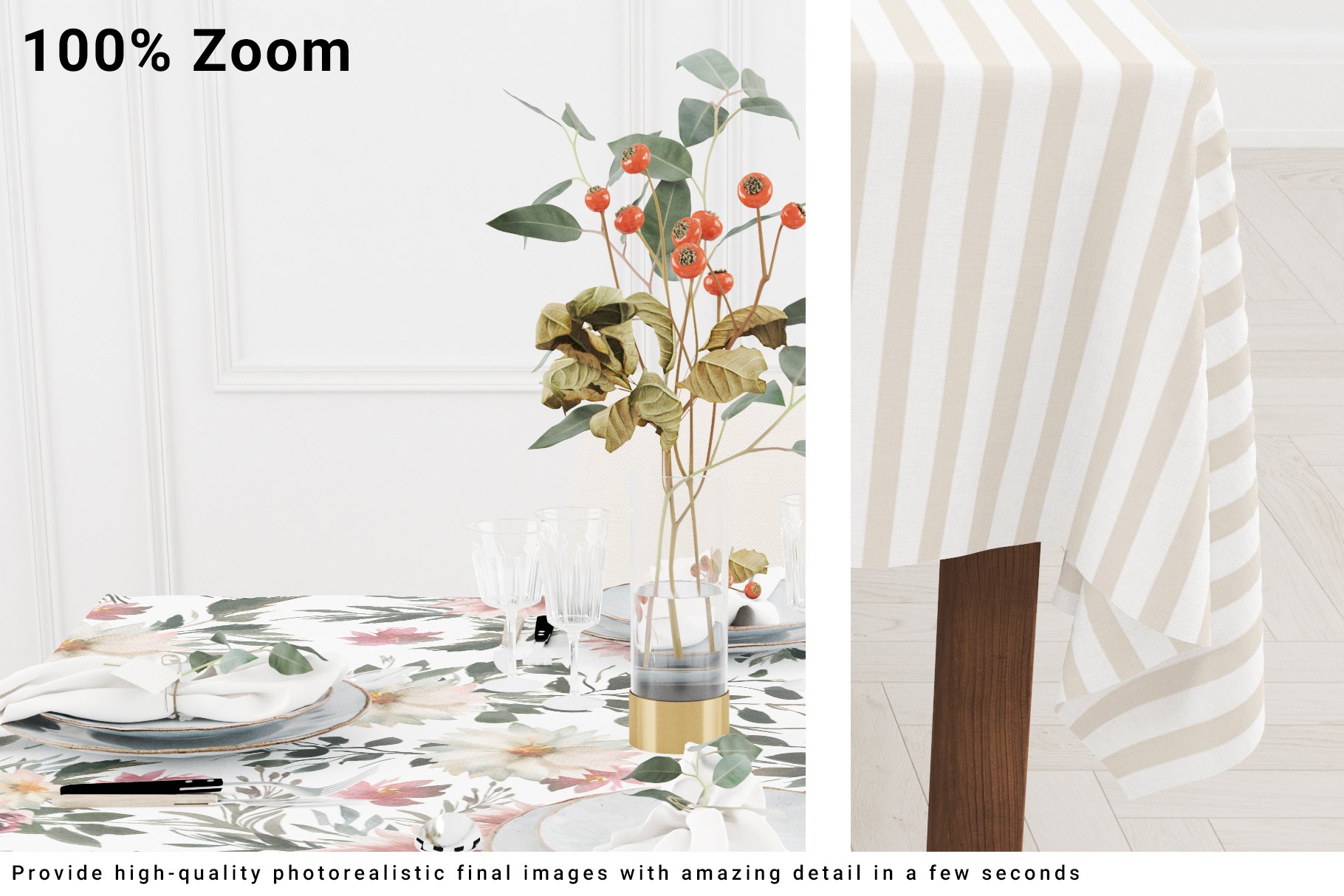 Square Tablecloth Set