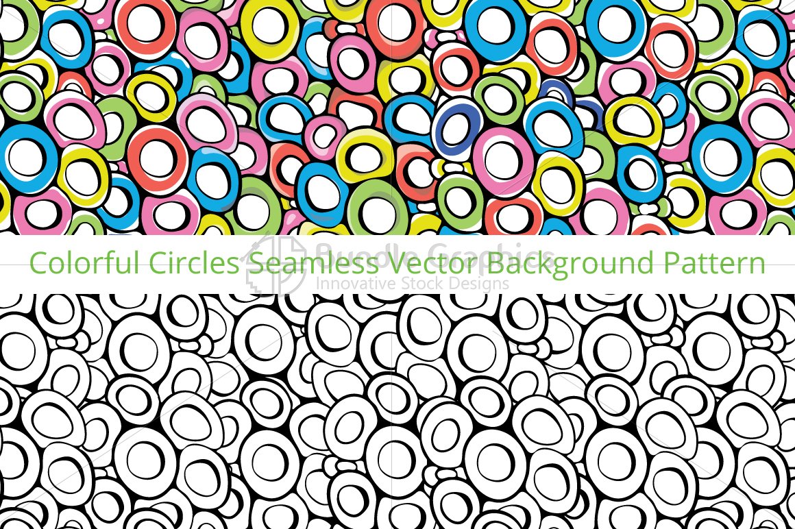 Circles - Colorful Vector Pattern (5675) | Patterns | Design Bundles