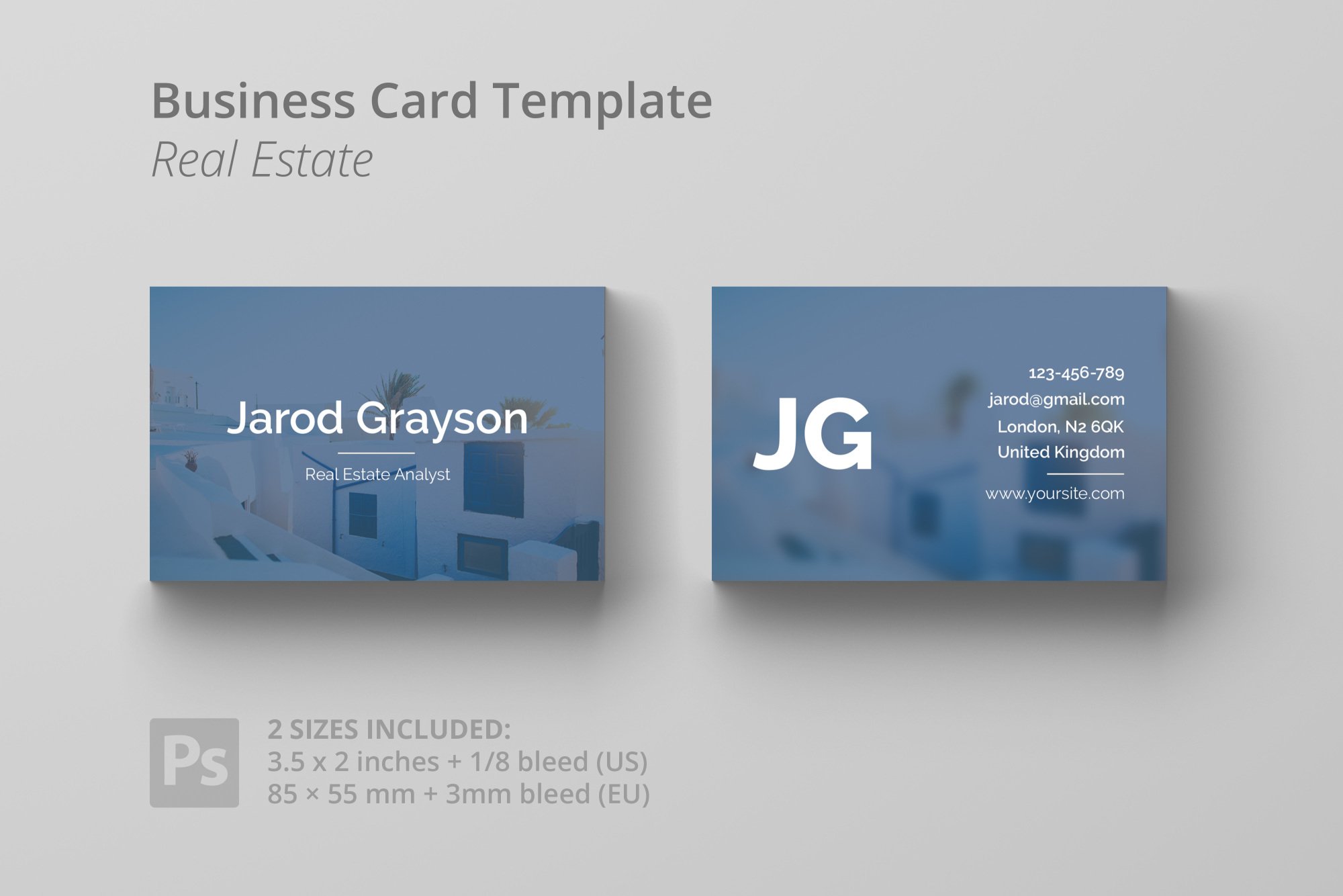 Full Bleed Business Card Template