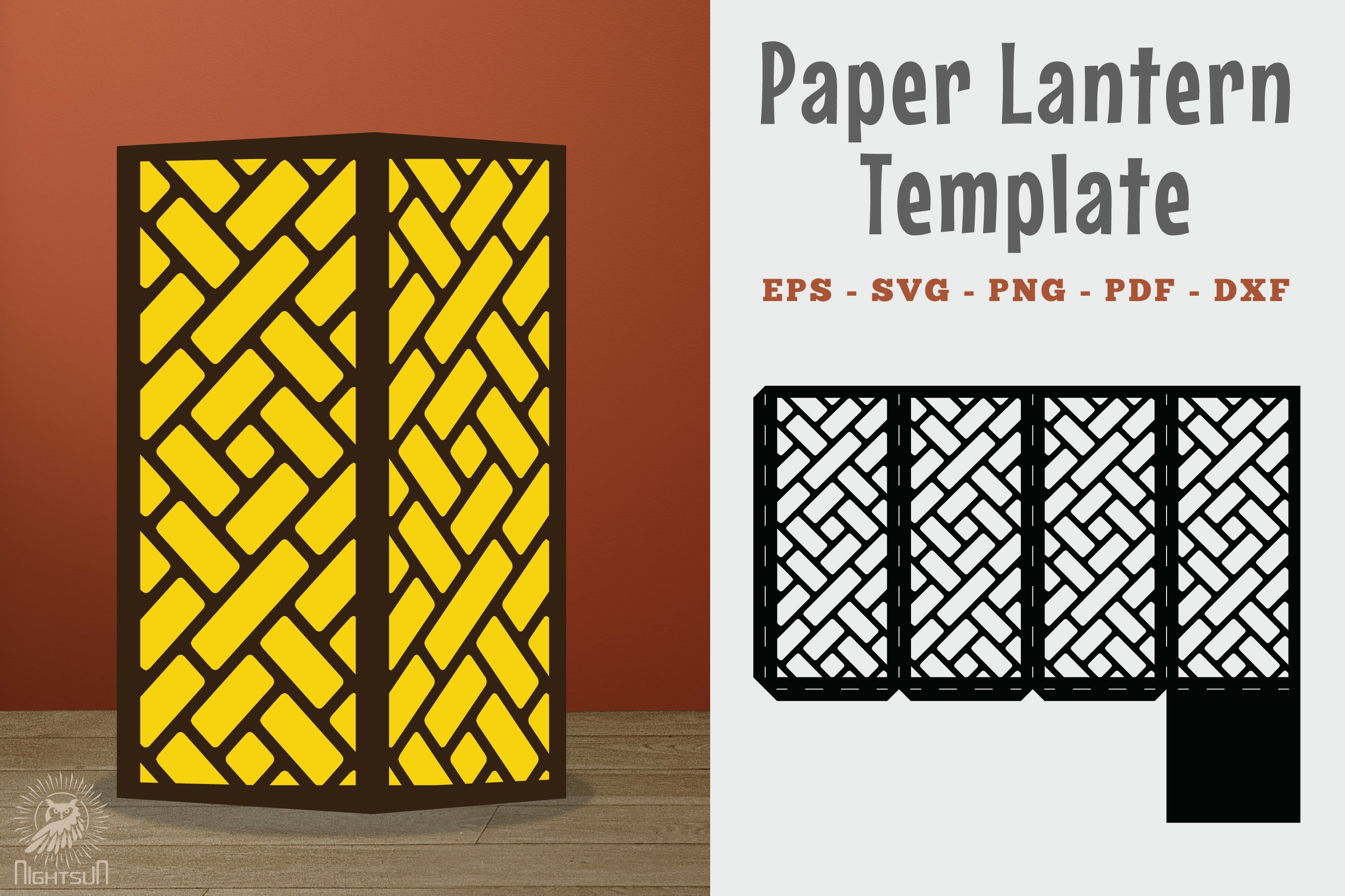Square Paper Lantern Template Easy Paper Halloween Lanterns For Kids