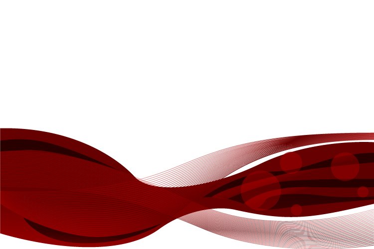 Red Wave Vector Png