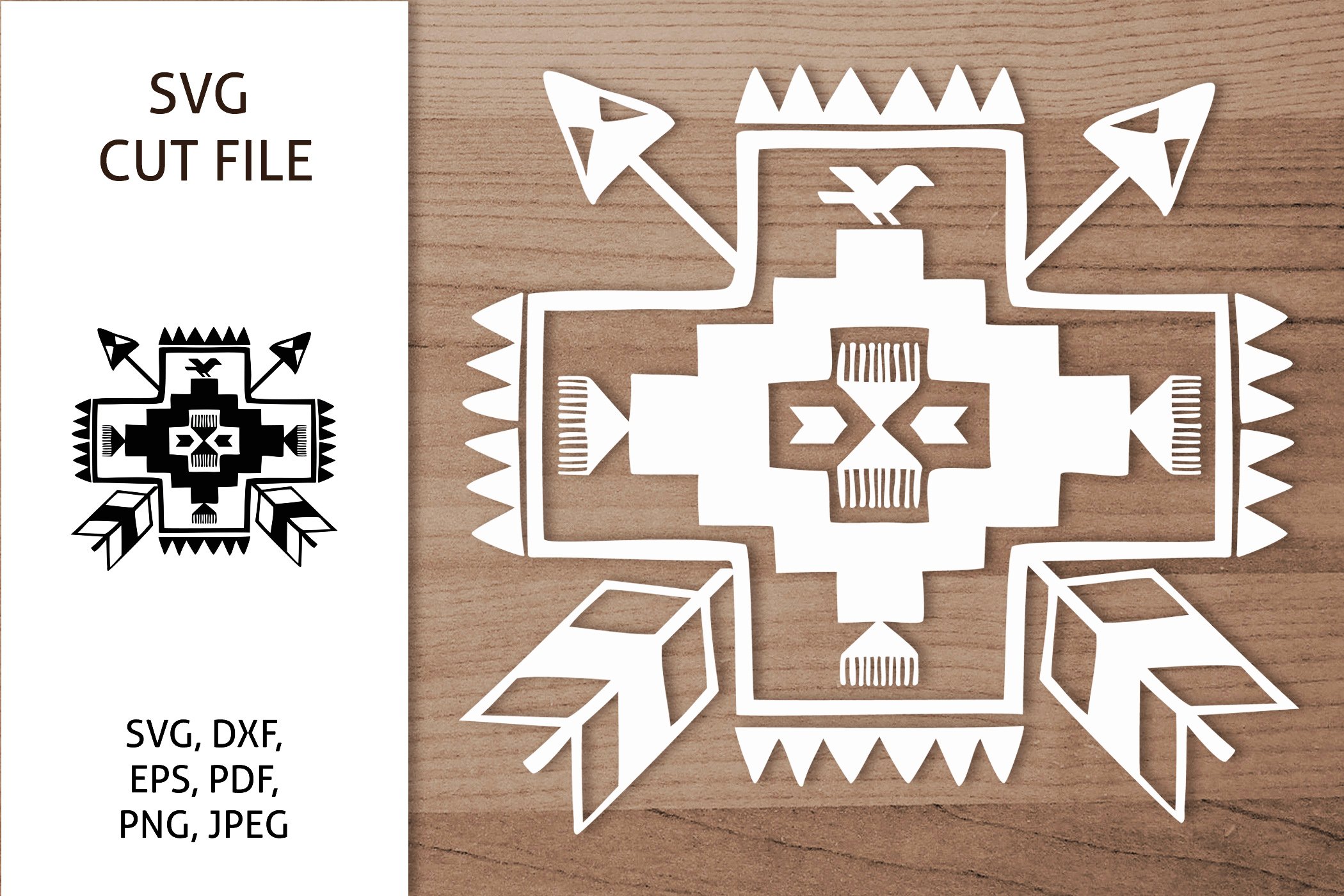 Aztec Southwestern Sign SVG, Native America, Boho design (914034) | Cut ...