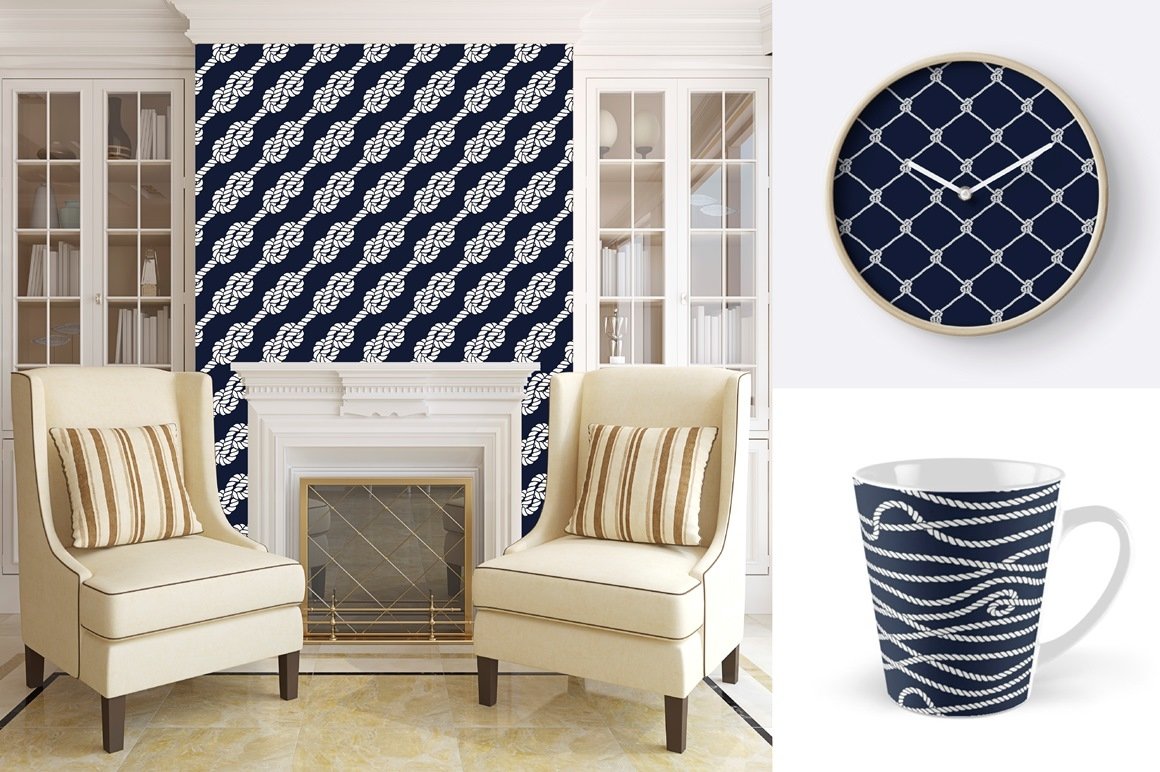 5 Rope Patterns - Small Pack (29008) | Backgrounds | Design Bundles