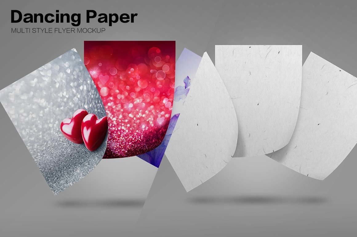 Dancing Paper (50260) | Mock Ups | Design Bundles
