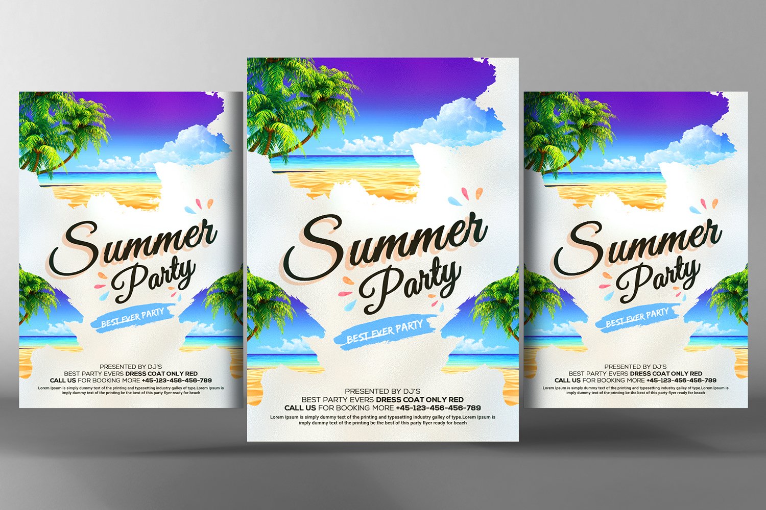 Summer Party Flyer (482702) | Flyers | Design Bundles