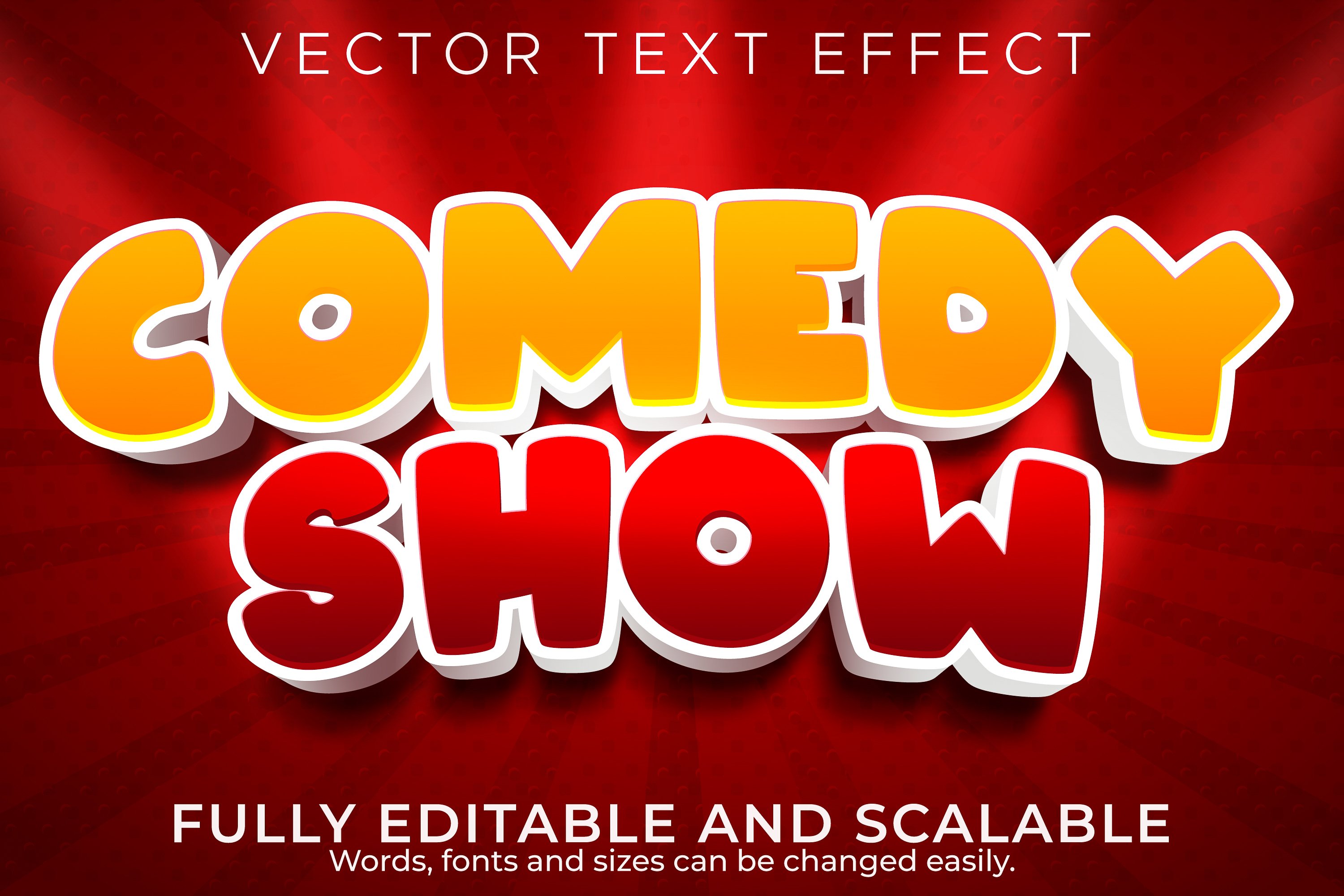 Comedy show text effect editable funny and comic text style (1353176 ...