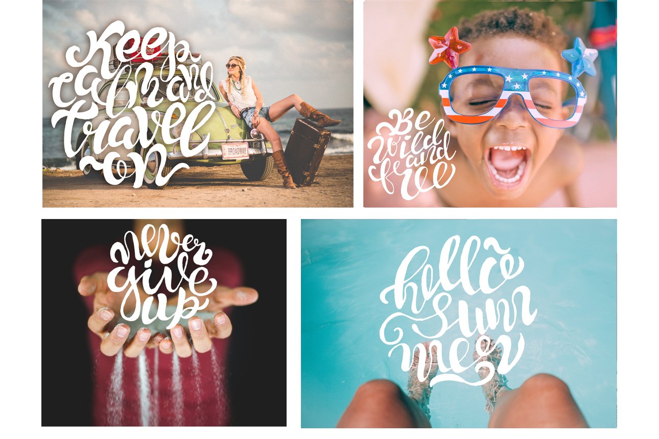 Round lettering quotes (17619) | Illustrations | Design Bundles