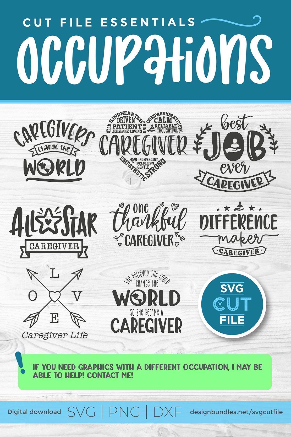 Caregiver svg bundle, a care giver svg bundle for crafters (1026072 ...