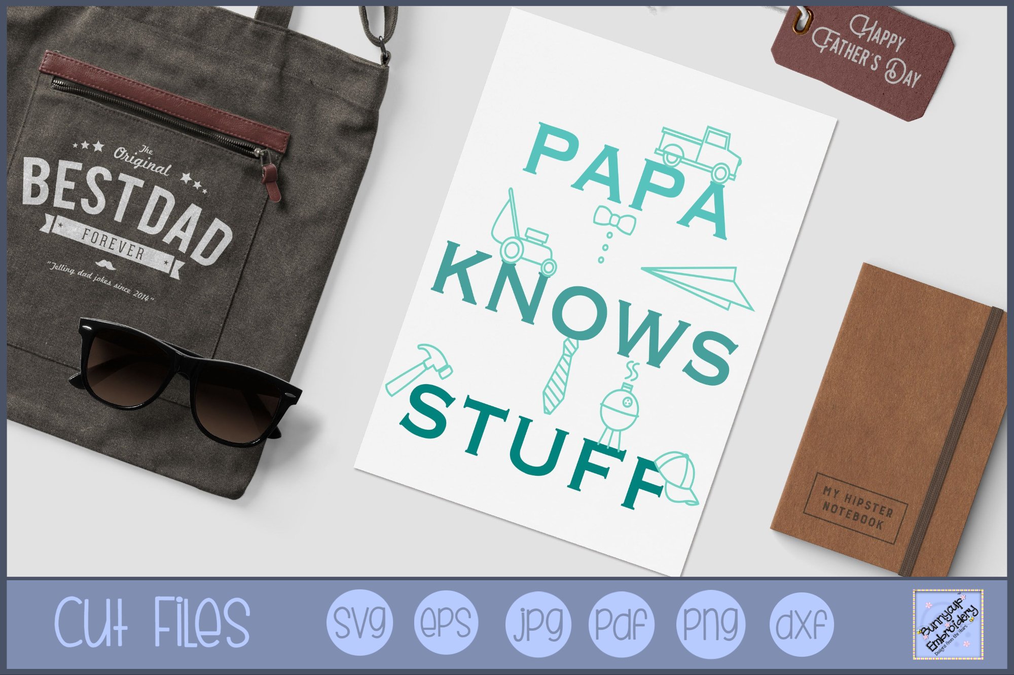 Papa Knows Stuff - SVG, Clipart, Graphic - Father SVG