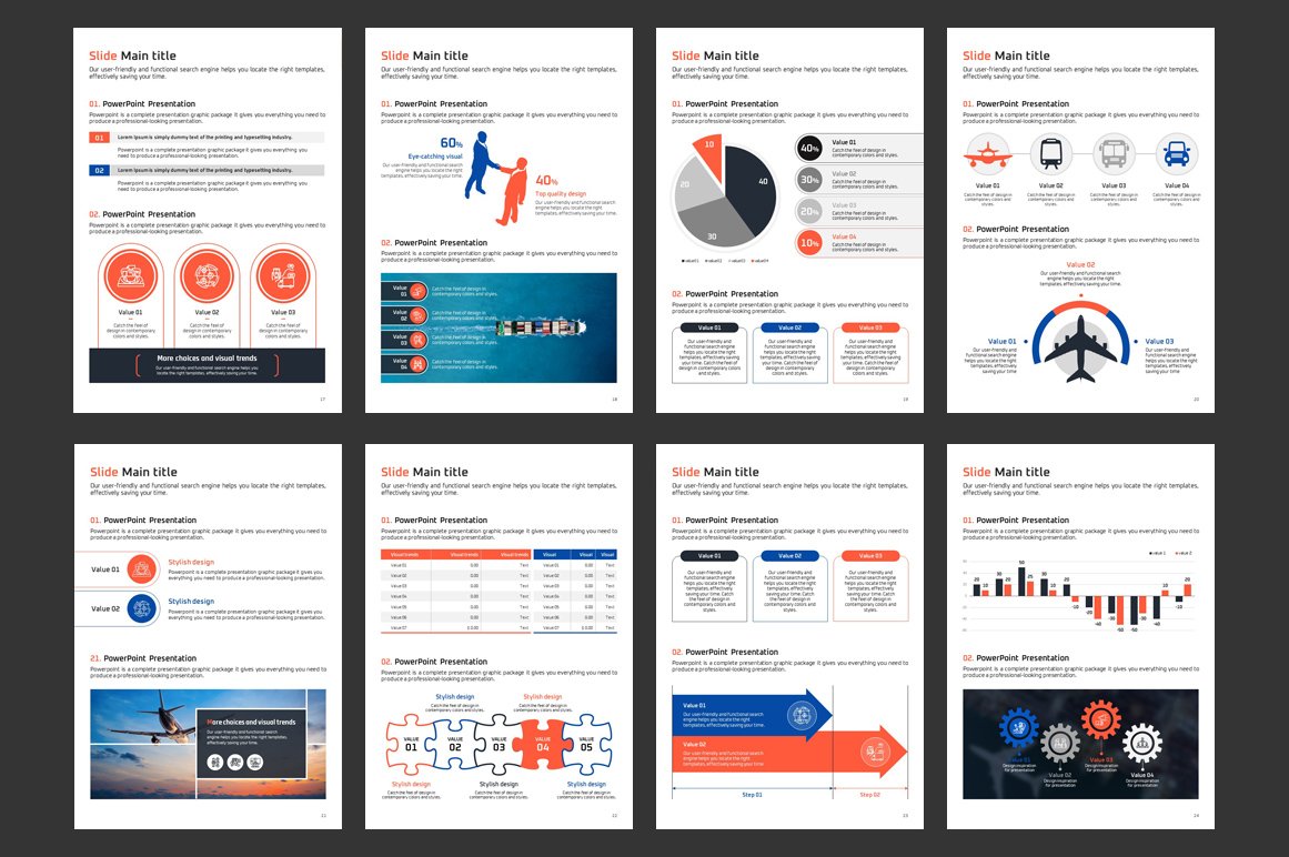 Export Template Vertical (713521) | Powerpoint | Design Bundles