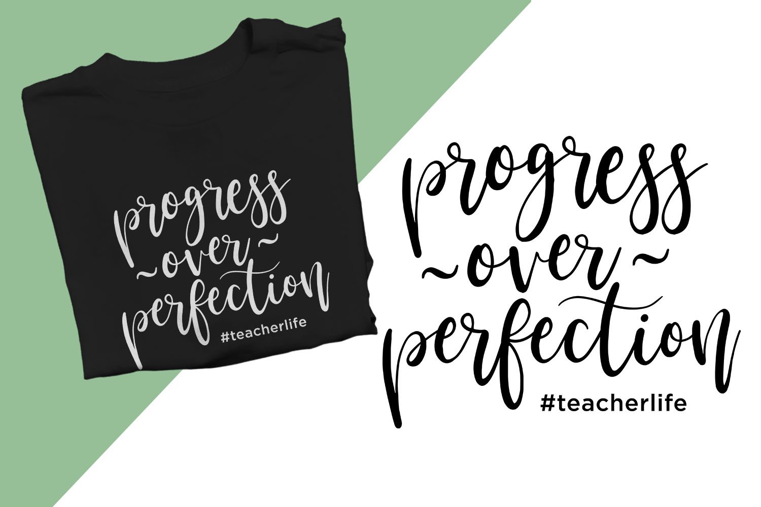 progress over perfection Printable (281444) | Printables | Design Bundles