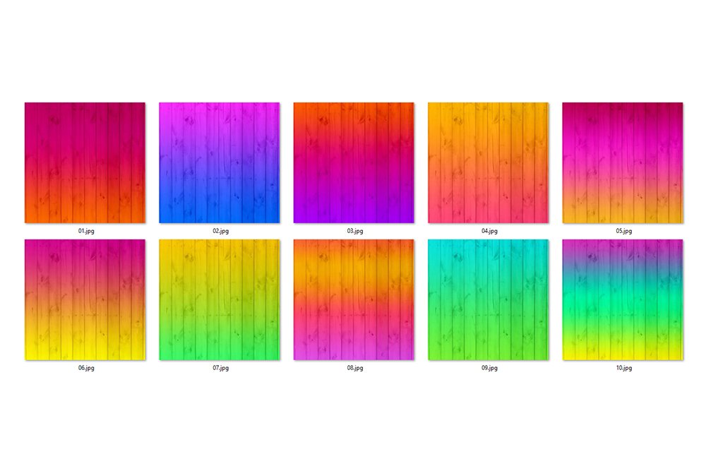 Bright Ombre Wood Textures - Gradient Colored Wood (433086 ...