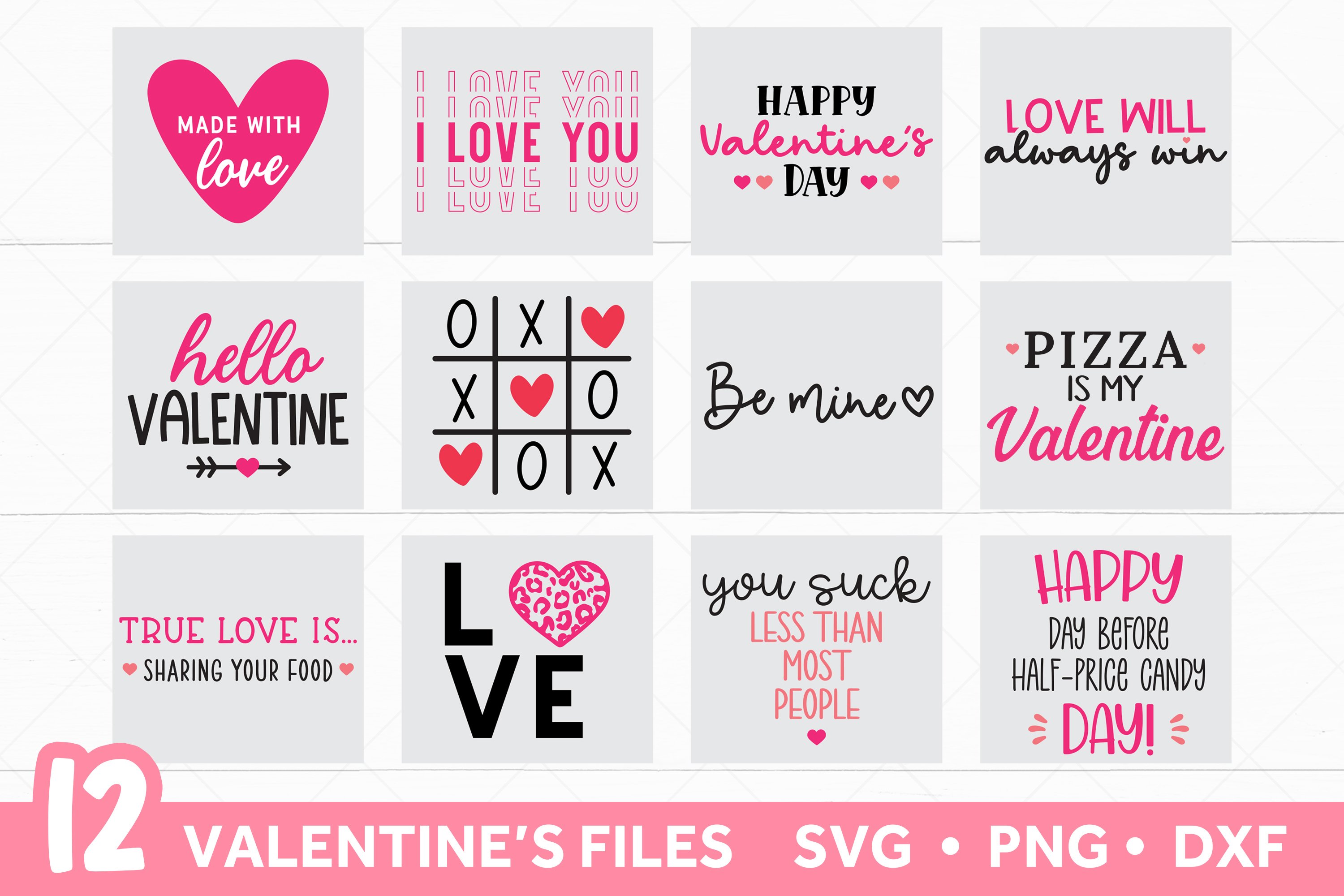Valentines SVG Bundle, Valentines Day SVG Bundle (1145321) | Cut Files ...