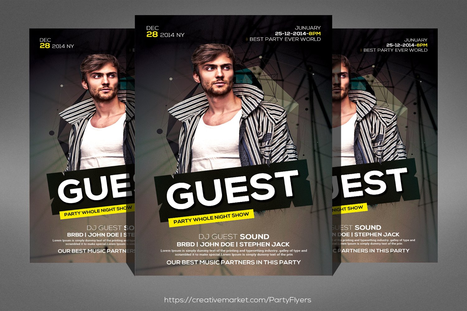 DJ Guest Flyer (131891) | Flyers | Design Bundles