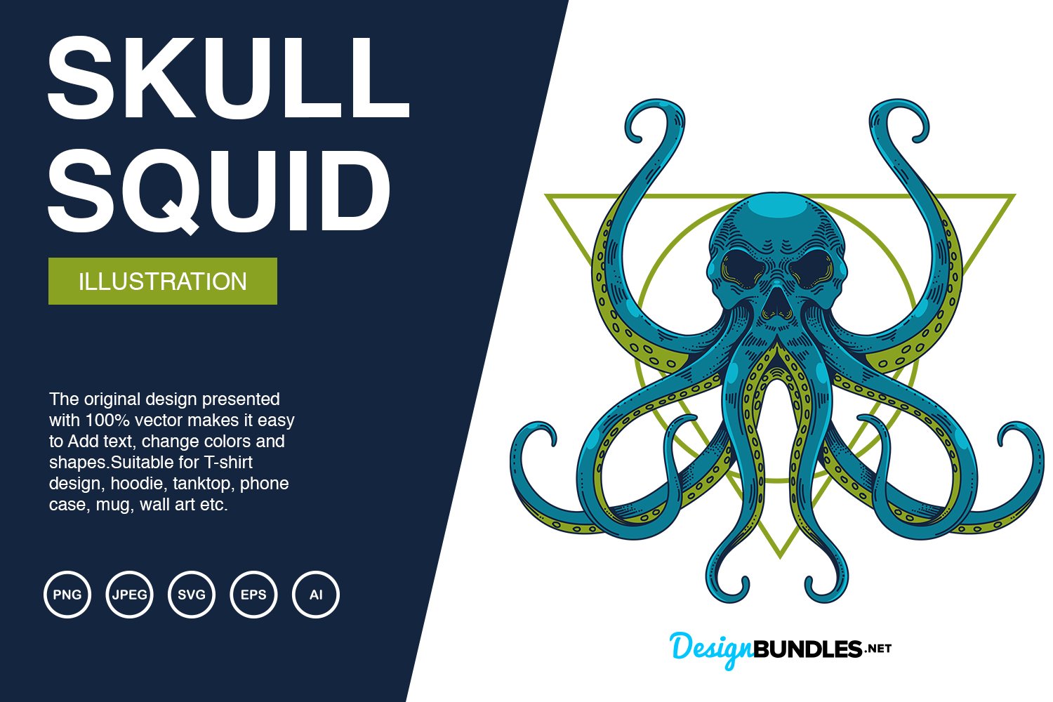 Squid Skull Illustrations
