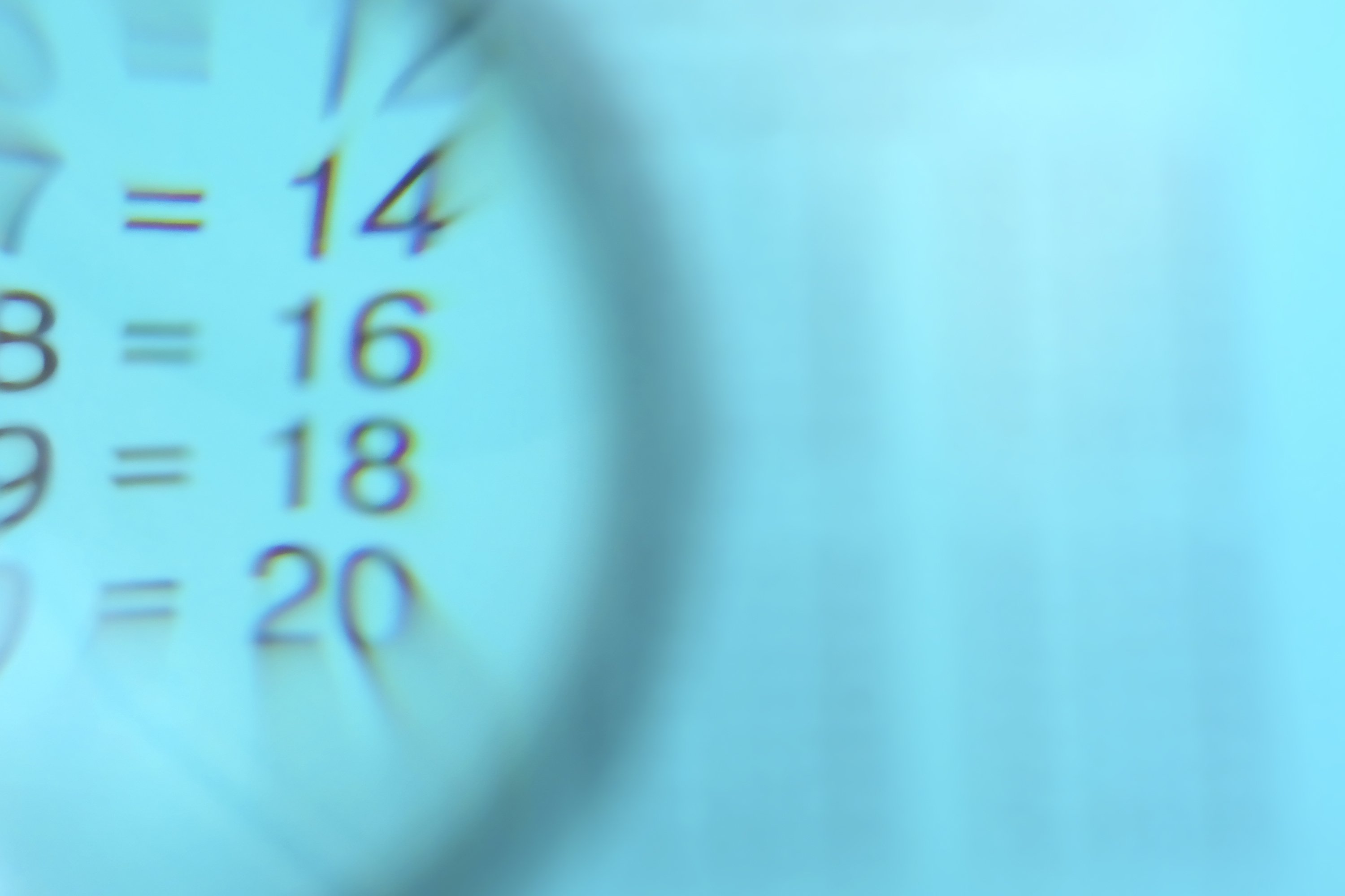 the numbers through a magnifier (621385) | Conceptual | Design Bundles