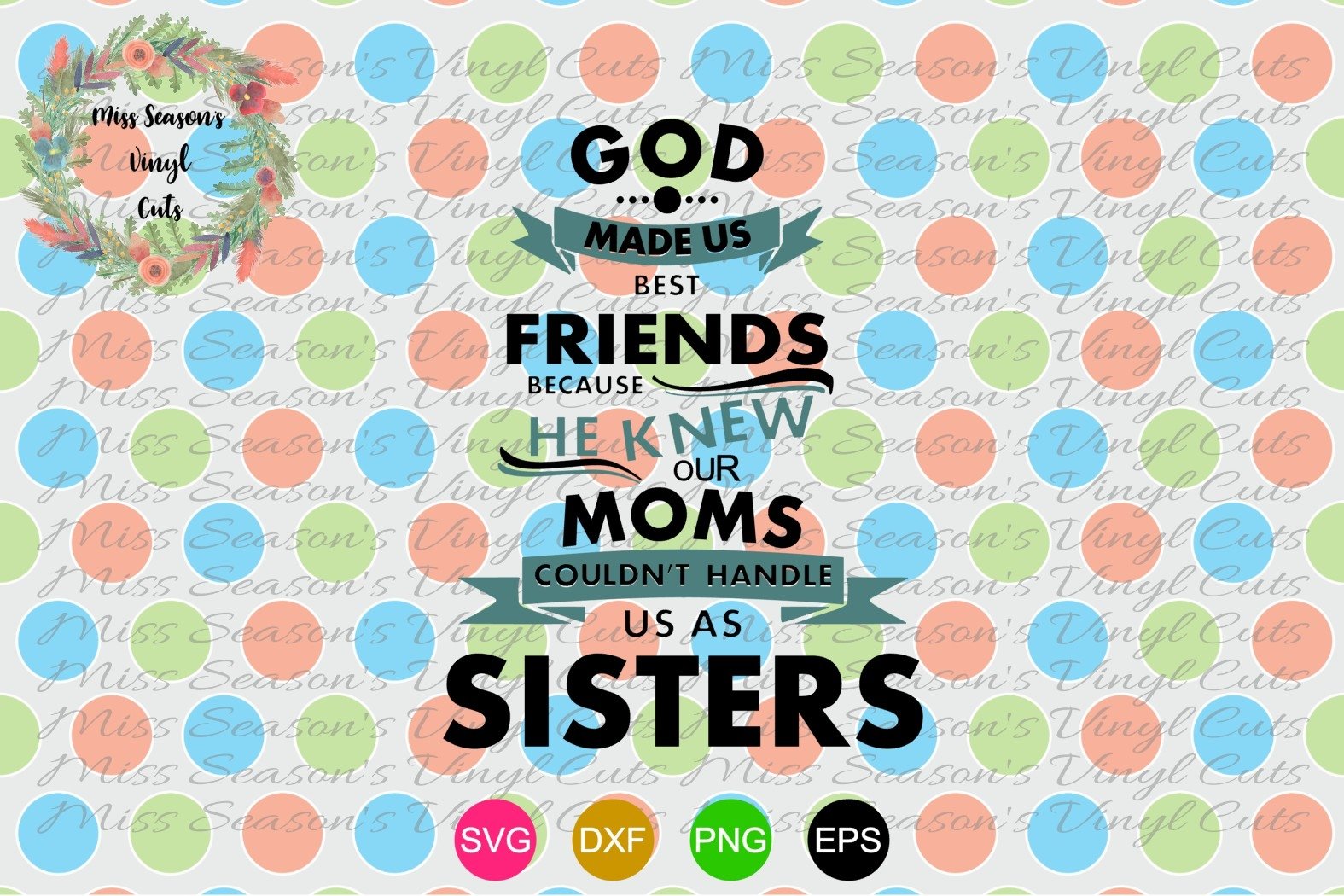 God Made Us friends SVG, EPS, PNG, DXF (316302) | Cut Files | Design ...