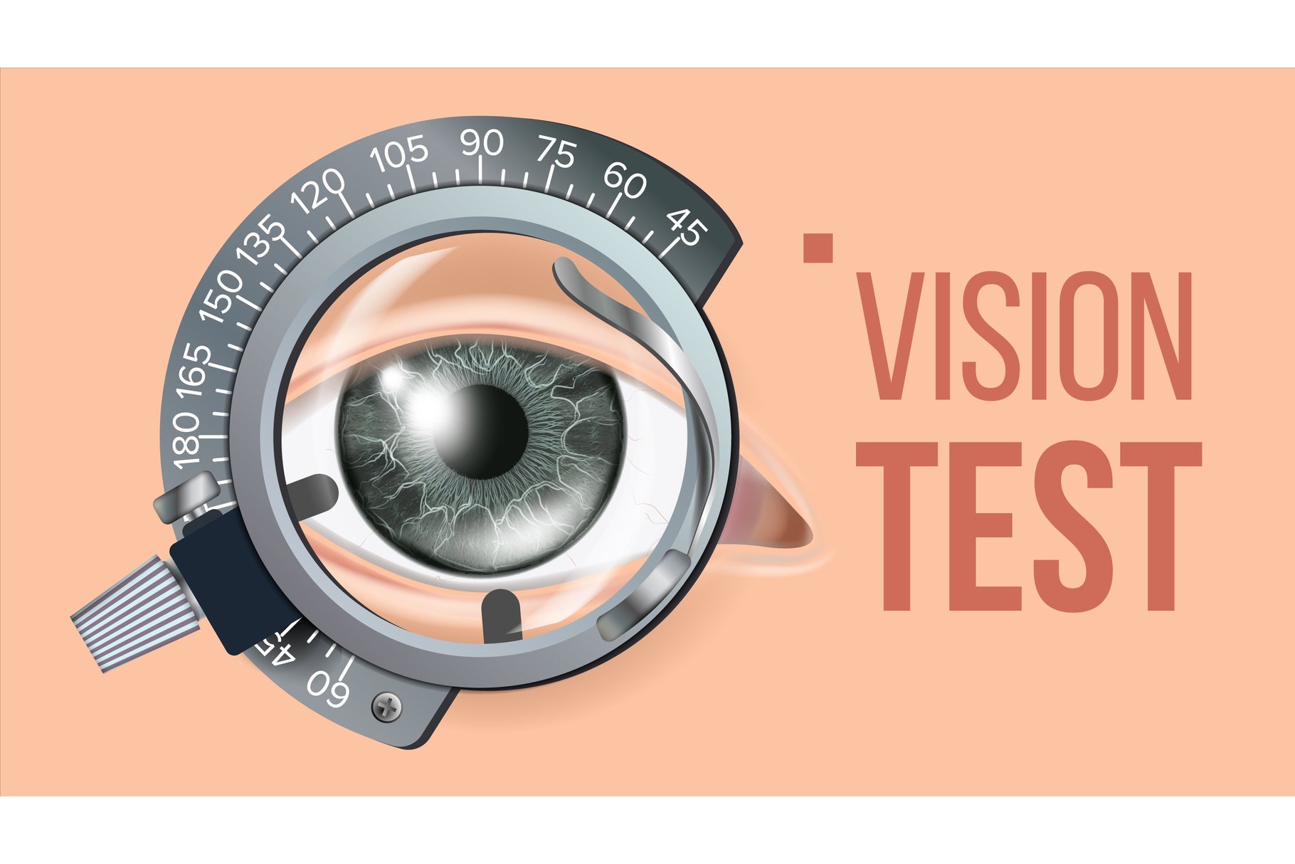 Eye Test Banner Vector. Vision Correction. Optometrist (672703 ...