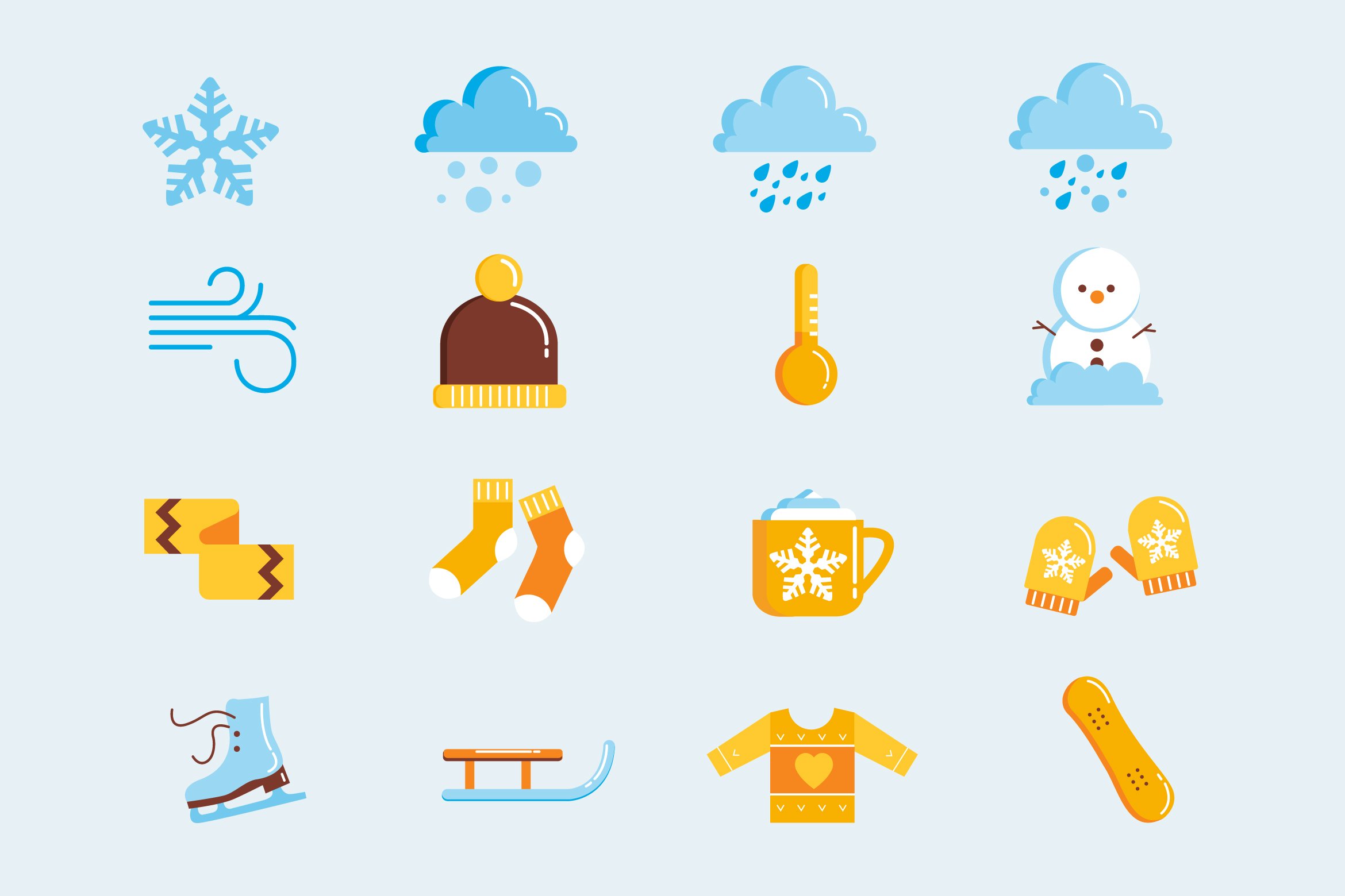 Wintry Chill Icons (159613) | Icons | Design Bundles