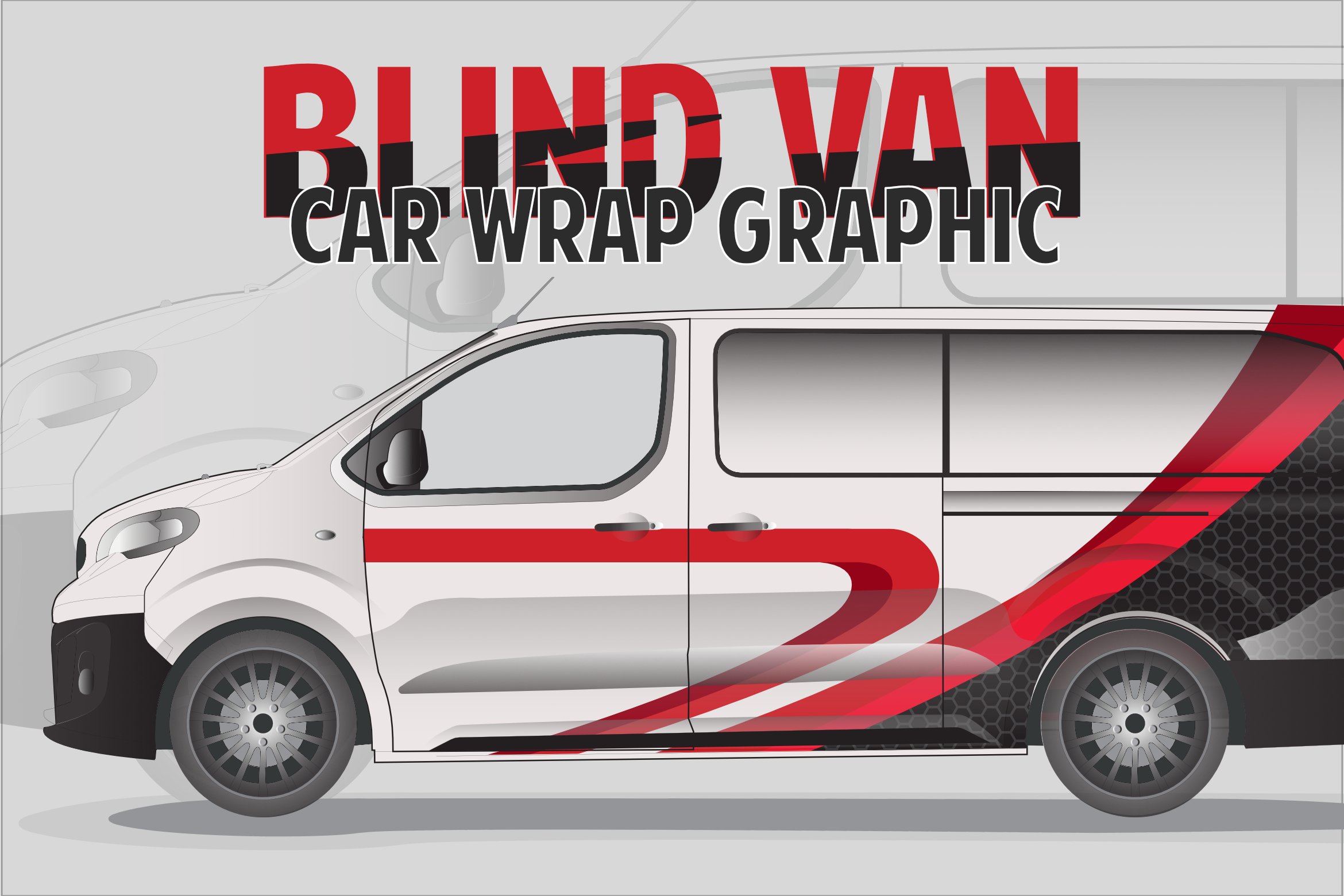 Blind van | Car decal graphic (1091815) | Illustrations | Design Bundles