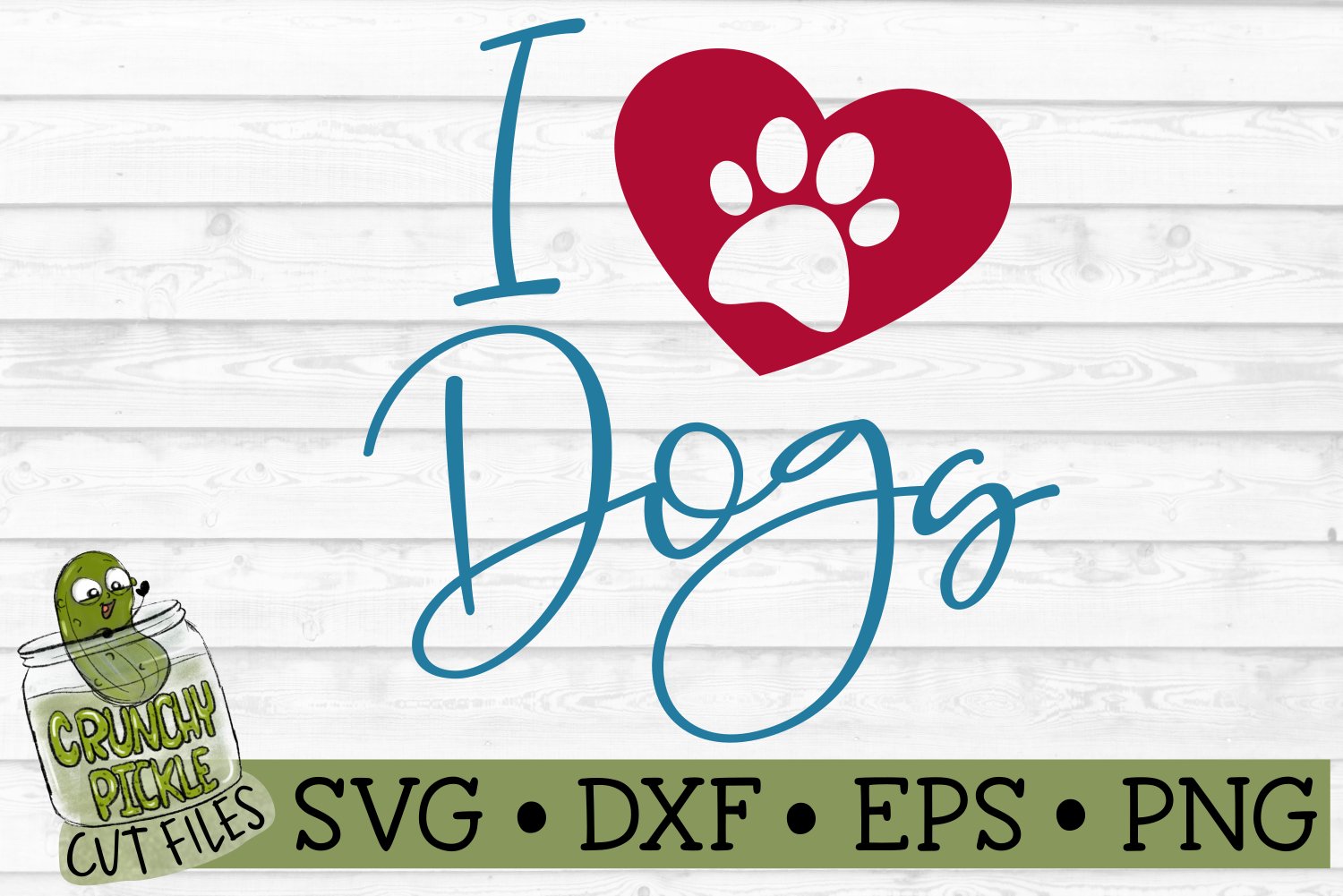 I Heart Dogs SVG Cut File (723528) | Cut Files | Design Bundles