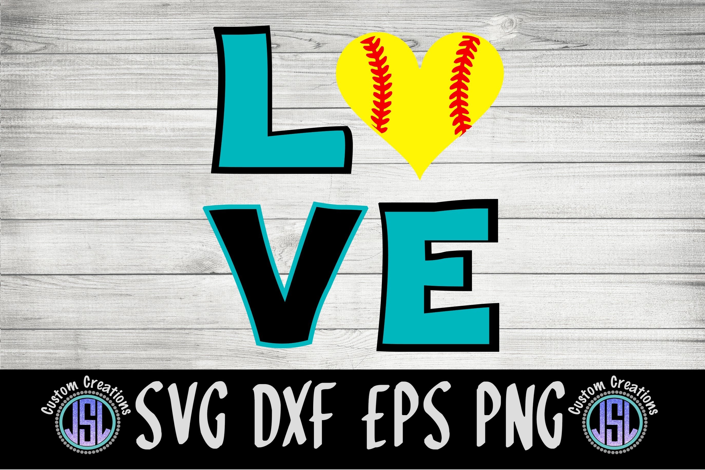 LOVE Softball | Sports SVG | SVG DXF EPS PNG (70401) | Cut Files ...