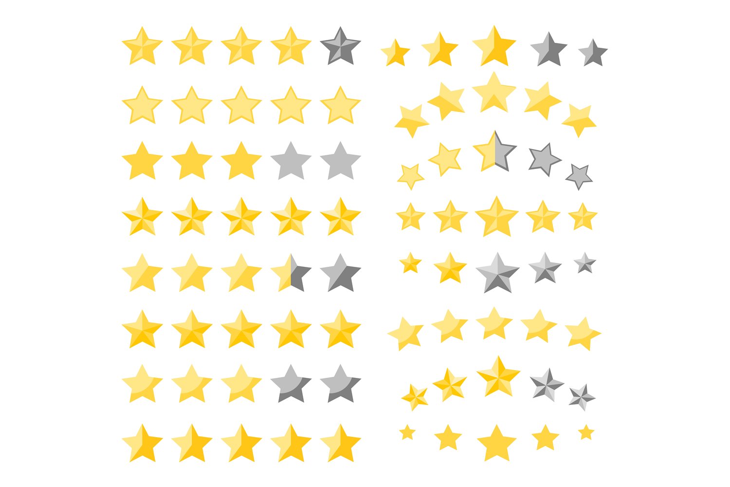 Stars quality rating (1248590) | Illustrations | Design Bundles