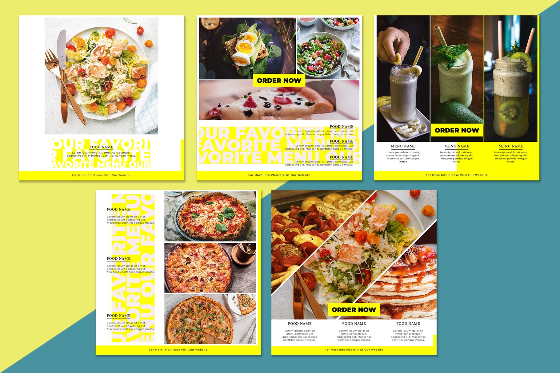 Foodies! Social Media Template (571963) | Instagram | Design Bundles