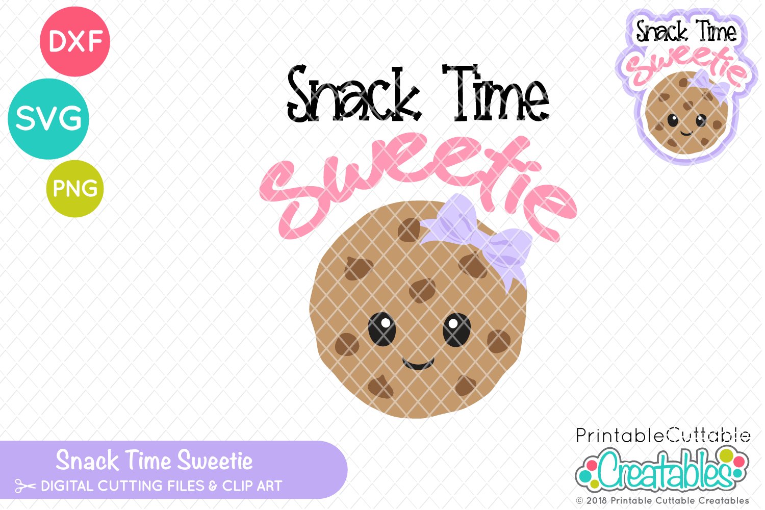 Snack Time Sweetie SVG (129945) | SVGs | Design Bundles