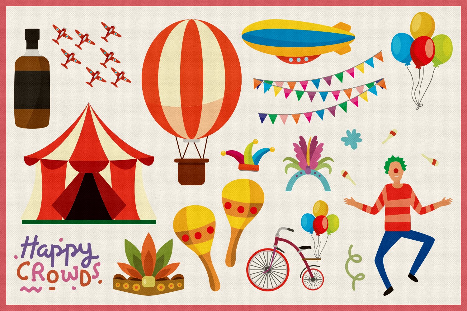 The Parade Vector Clipart Pack